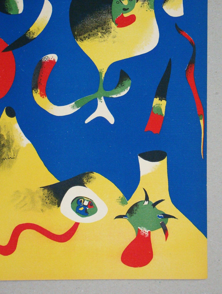 Joan MIRO - Air, 1937 - Lithographie en couleurs - Art Moderne - Plazzart