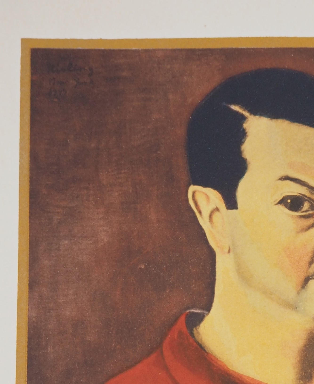 Moïse KISLING: Self-portrait with a palette, 1944 - Original lithograph ...