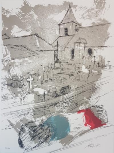 Jacques PECNARD - Charles de Gaulle, 1985 - Litografia originale ...