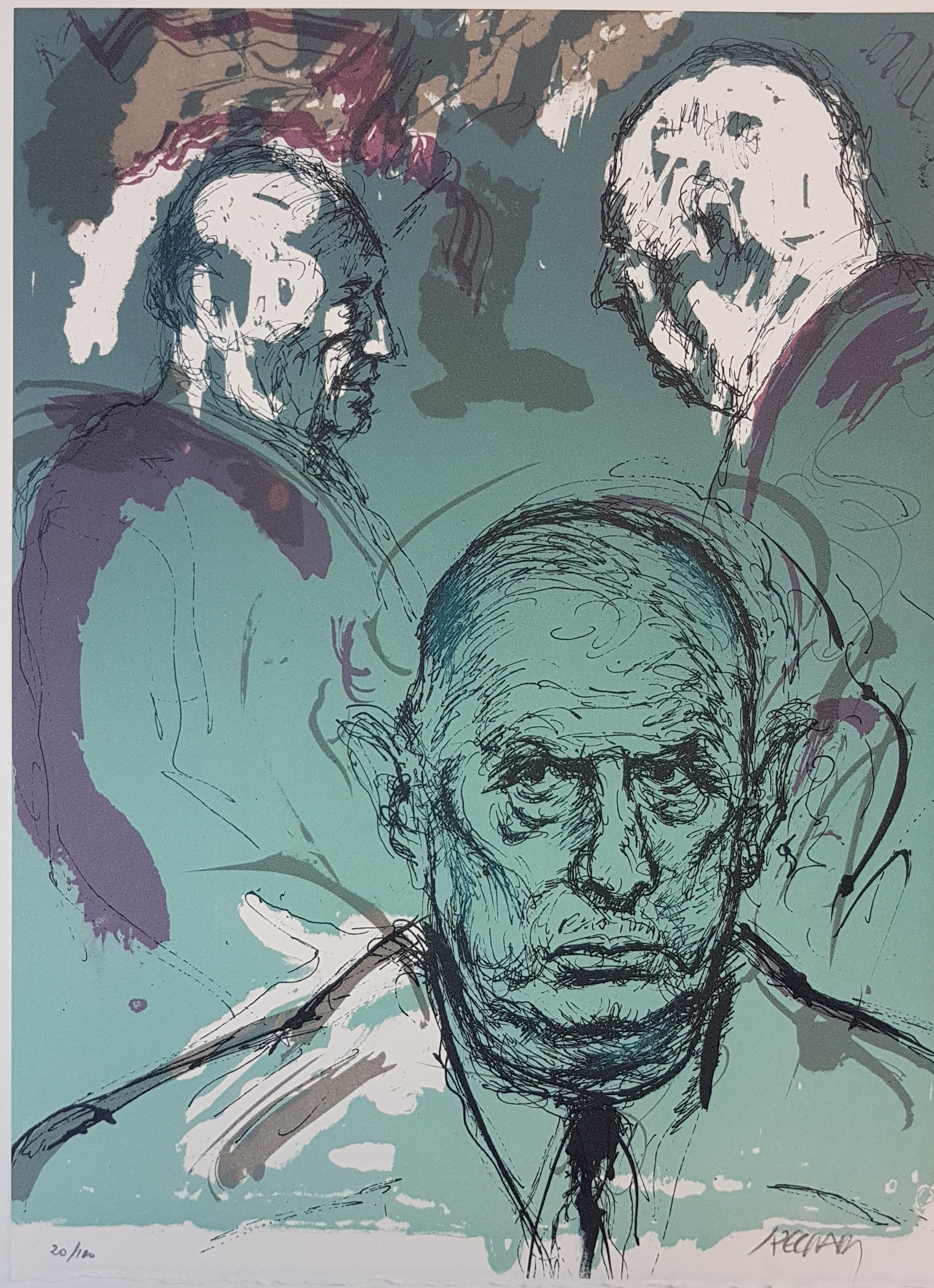 Jacques PECNARD - Charles de Gaulle - Lithographie originale signée au ...