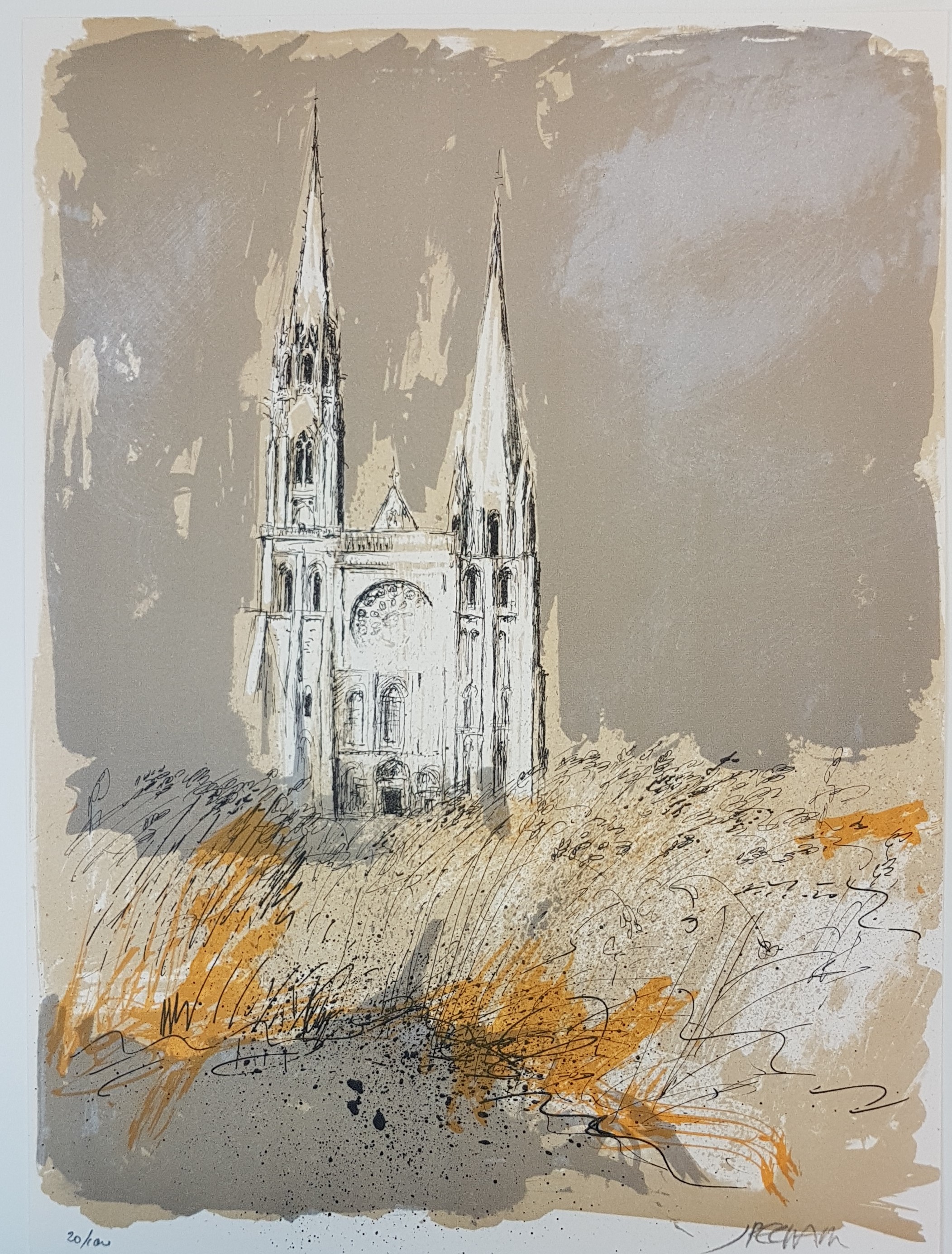 Jacques PECNARD - Charles de Gaulle, 1985 - Litografia original firmada ...