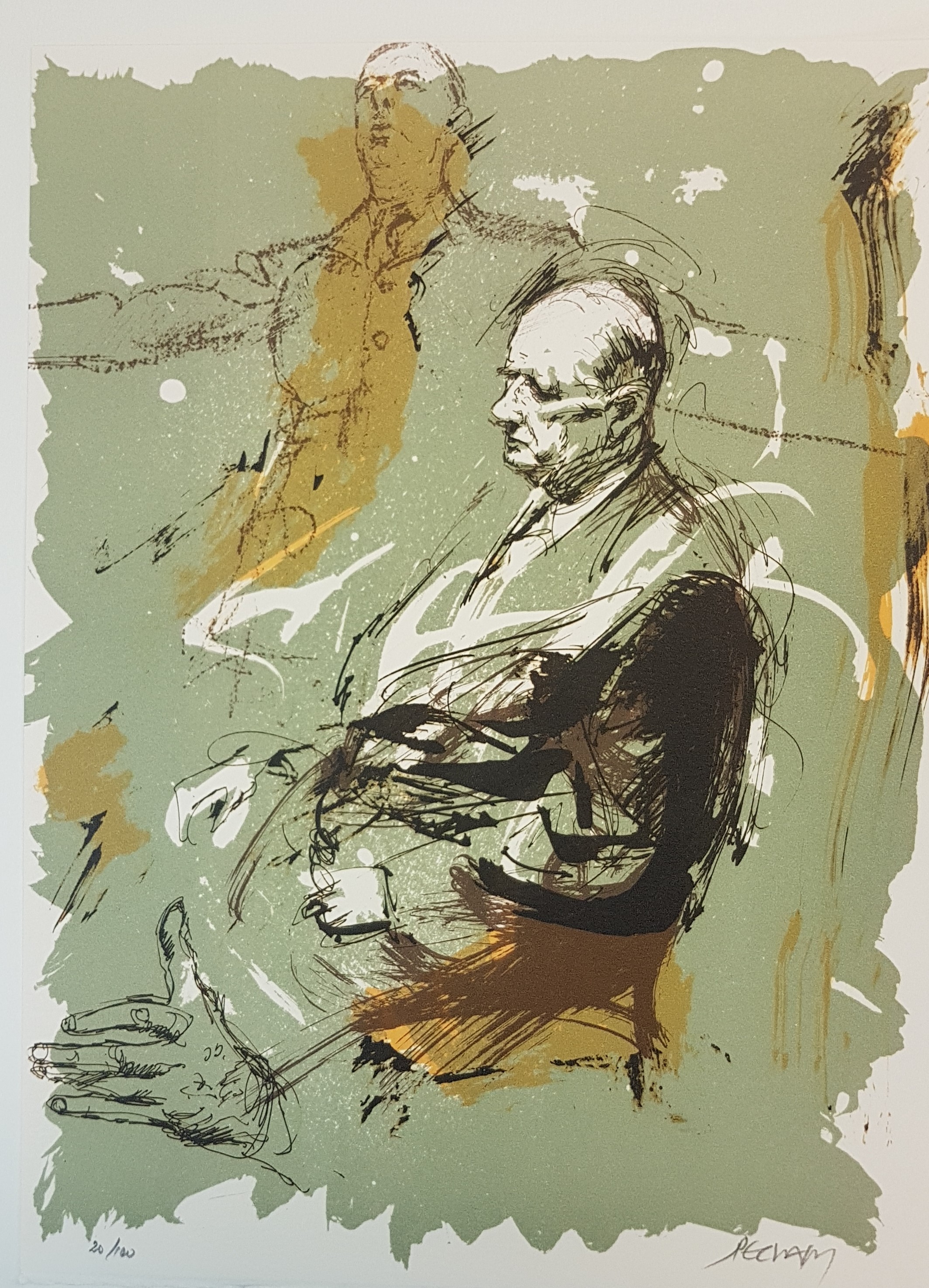 Jacques PECNARD - Charles de Gaulle, 1985 - Lithographie originale ...