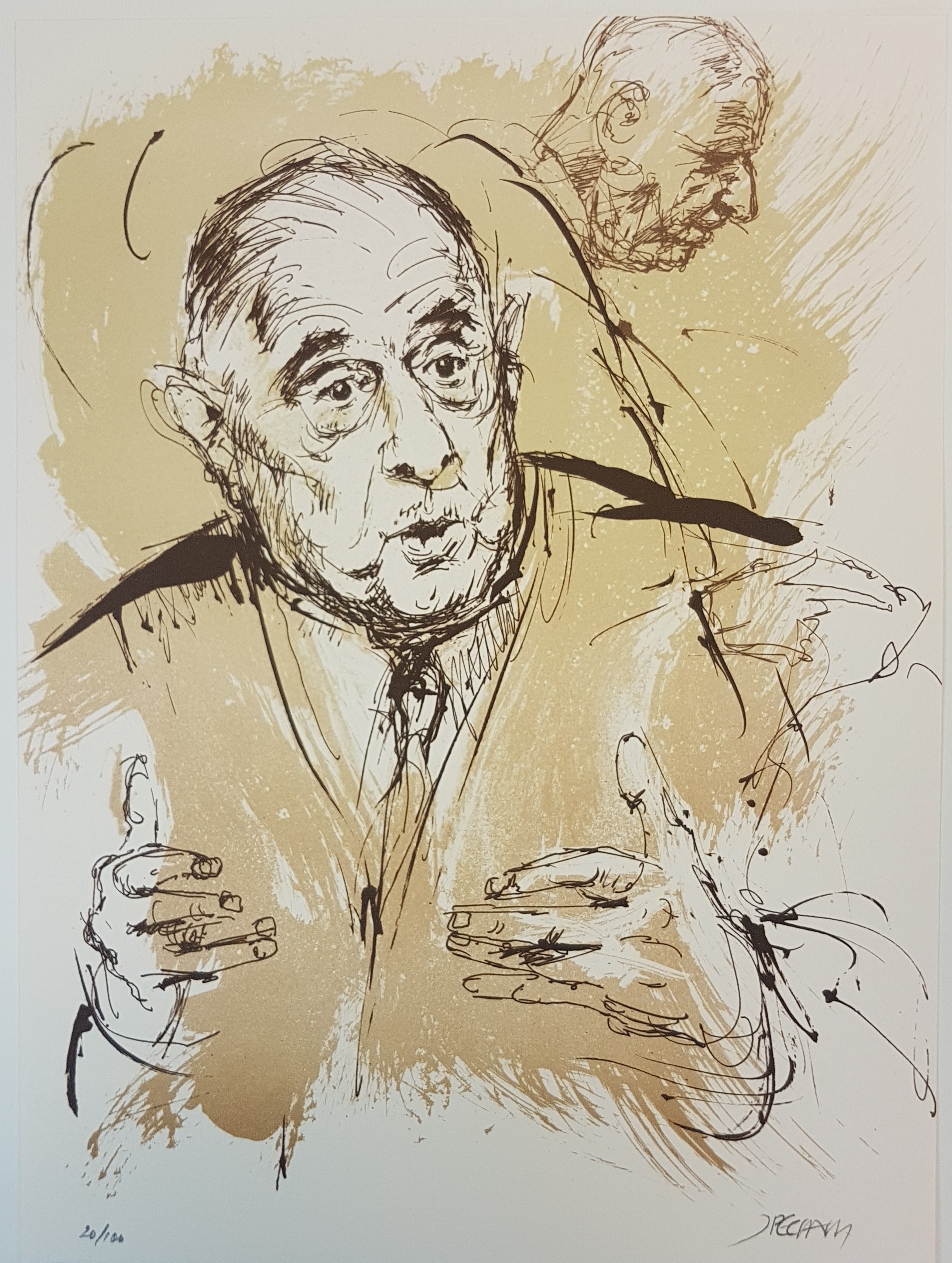 Jacques PECNARD - Charles de Gaulle - Lithographie originale signée au ...