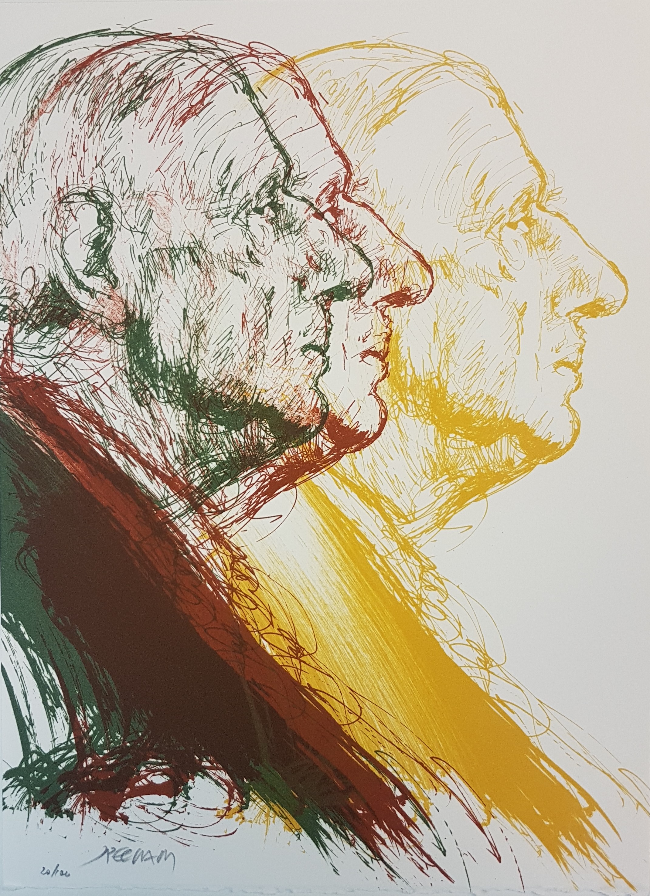 Jacques PECNARD - Charles de Gaulle, 1985 - Lithographie originale ...