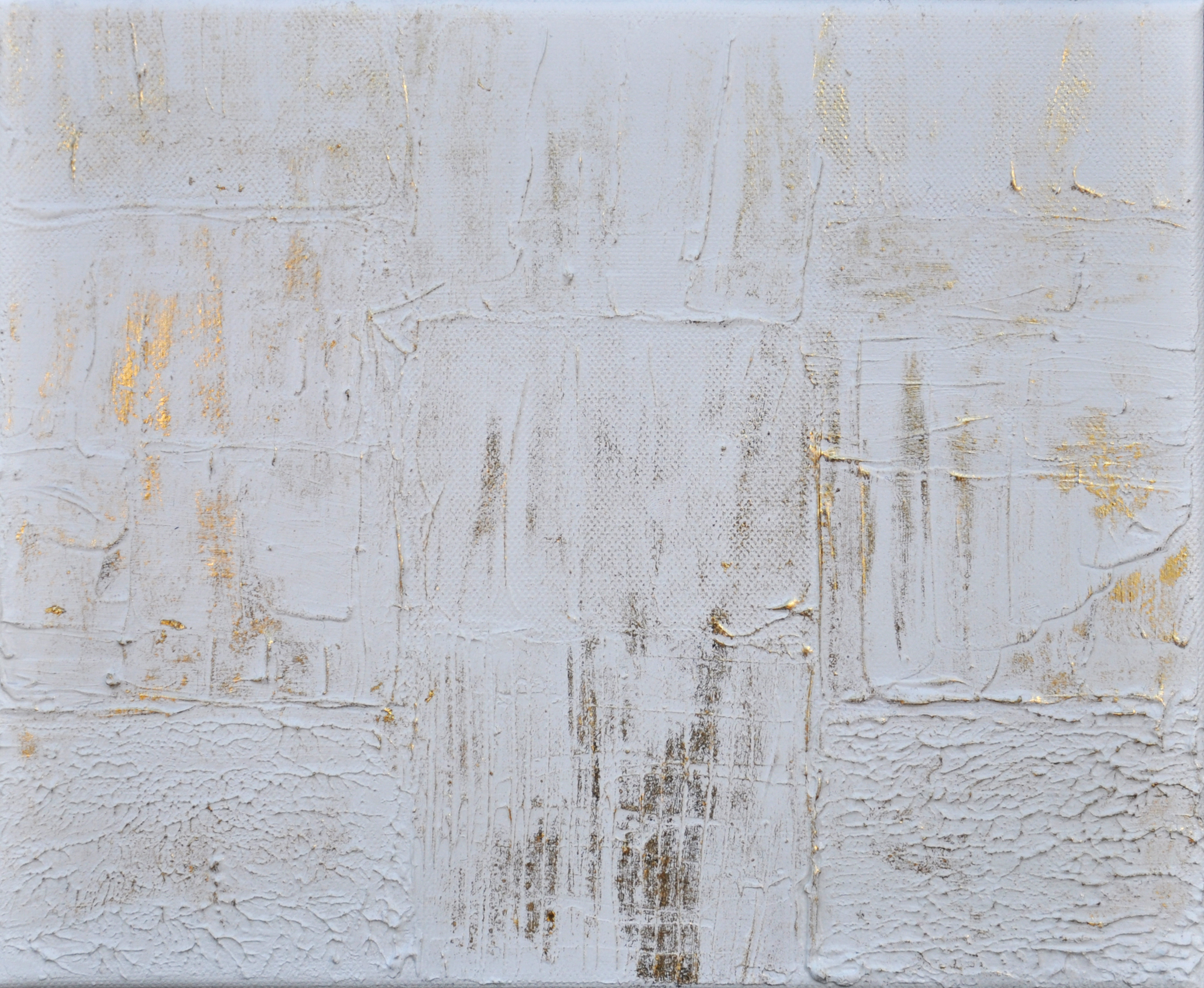 Bridg' - White gold, 2021 - Acrylique et feuille d'or sur toile ...