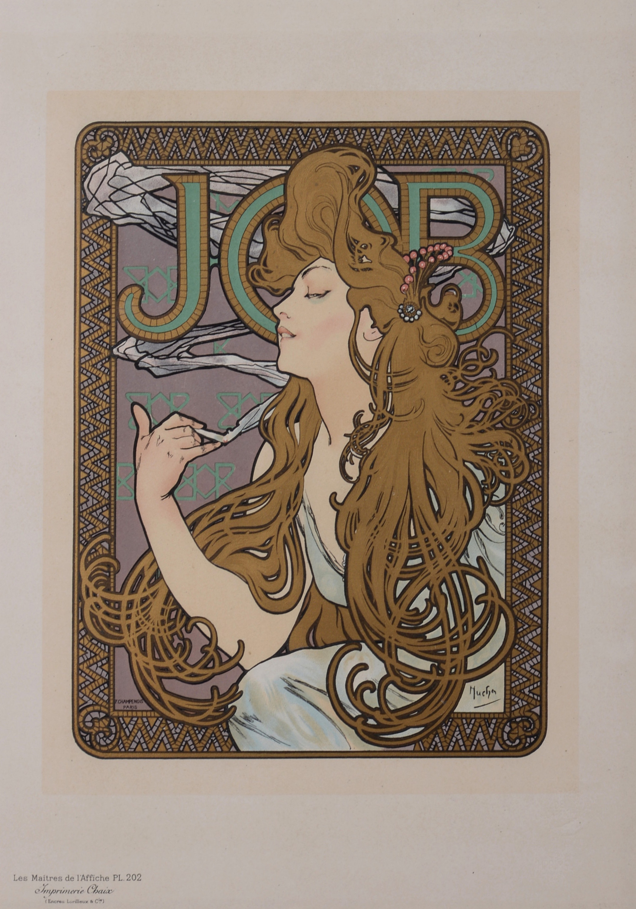 Alphonse MUCHA - Job, Les Maitres de l'Affiche - 1899 - Original ...