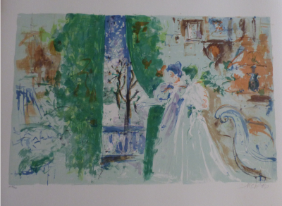 Jacques PECNARD - Conversation à la Belle Epoque, 1980 - Lithographie ...
