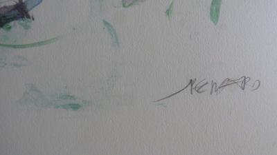 Jacques PECNARD - Dans le jardin à la Belle Epoque, 1980 - Lithographie ...