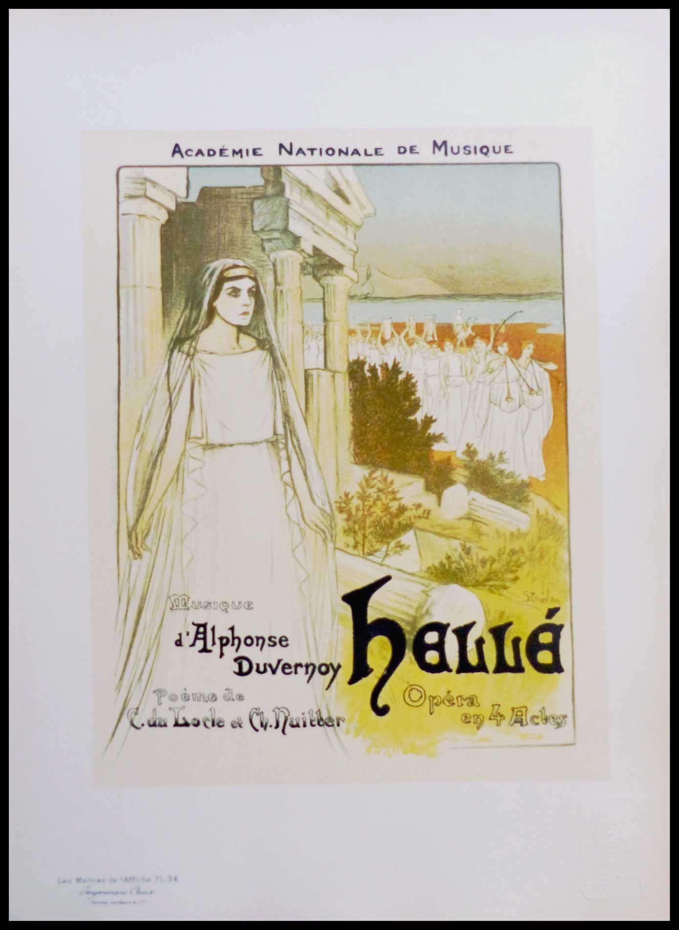 STEINLEN - HELLE Opéra, 1896 - lithographie originale - Art Moderne ...