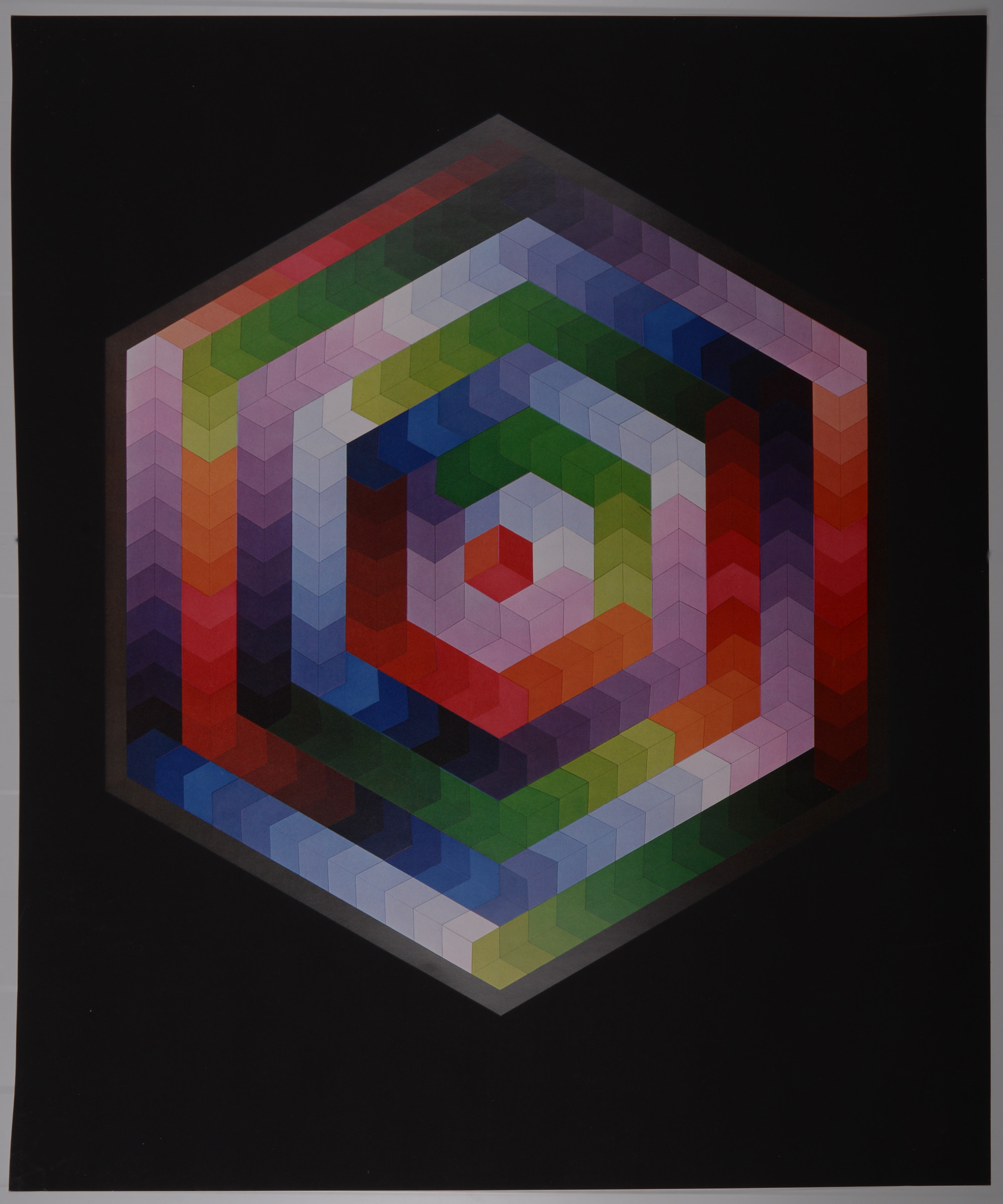 Victor VASARELY - Sombrero III, 1974 - Impresión offset - Arte contemporáneo - Plazzart