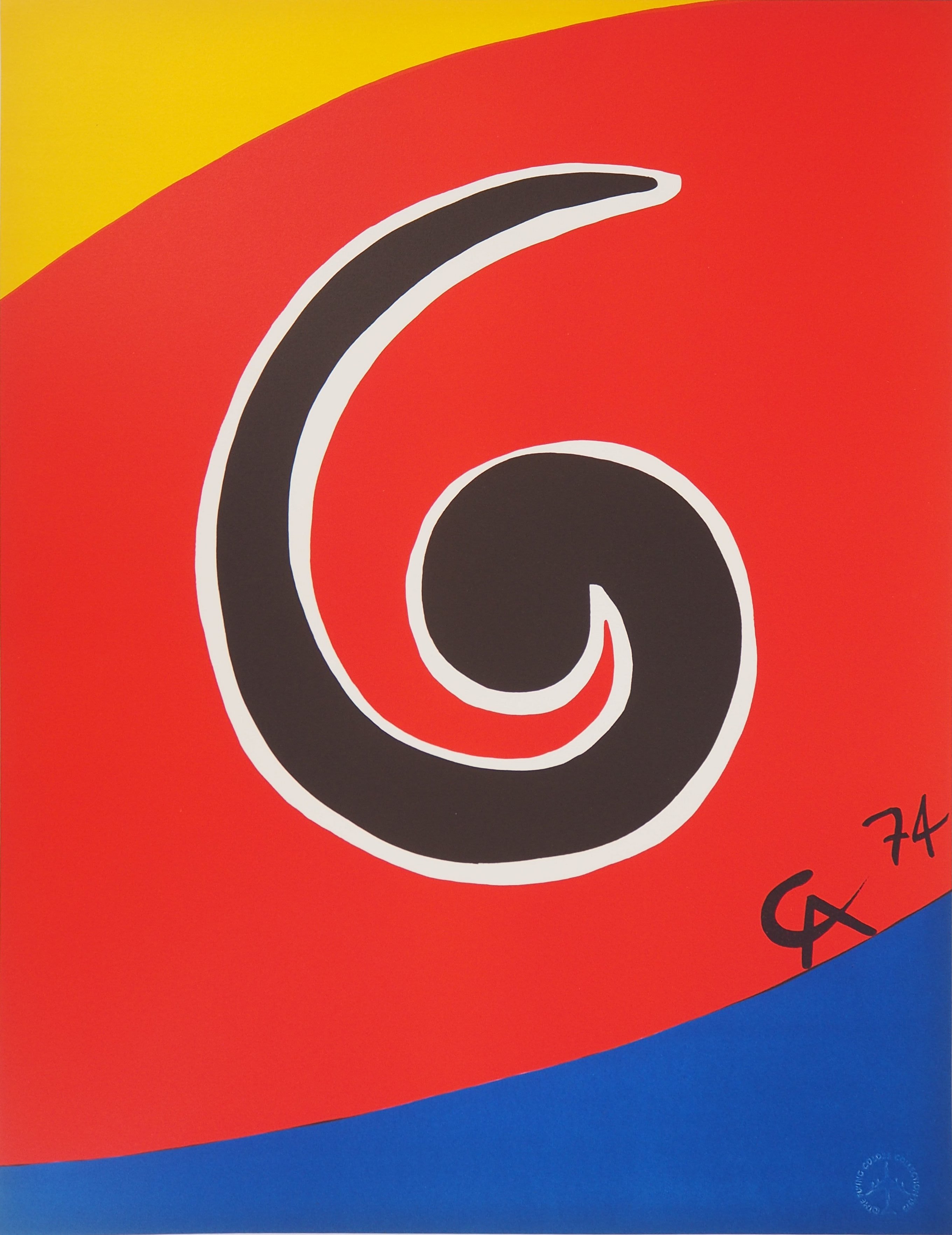 Alexander CALDER: Flying Colors Collection - Spirale, 1974 - Litografia ...