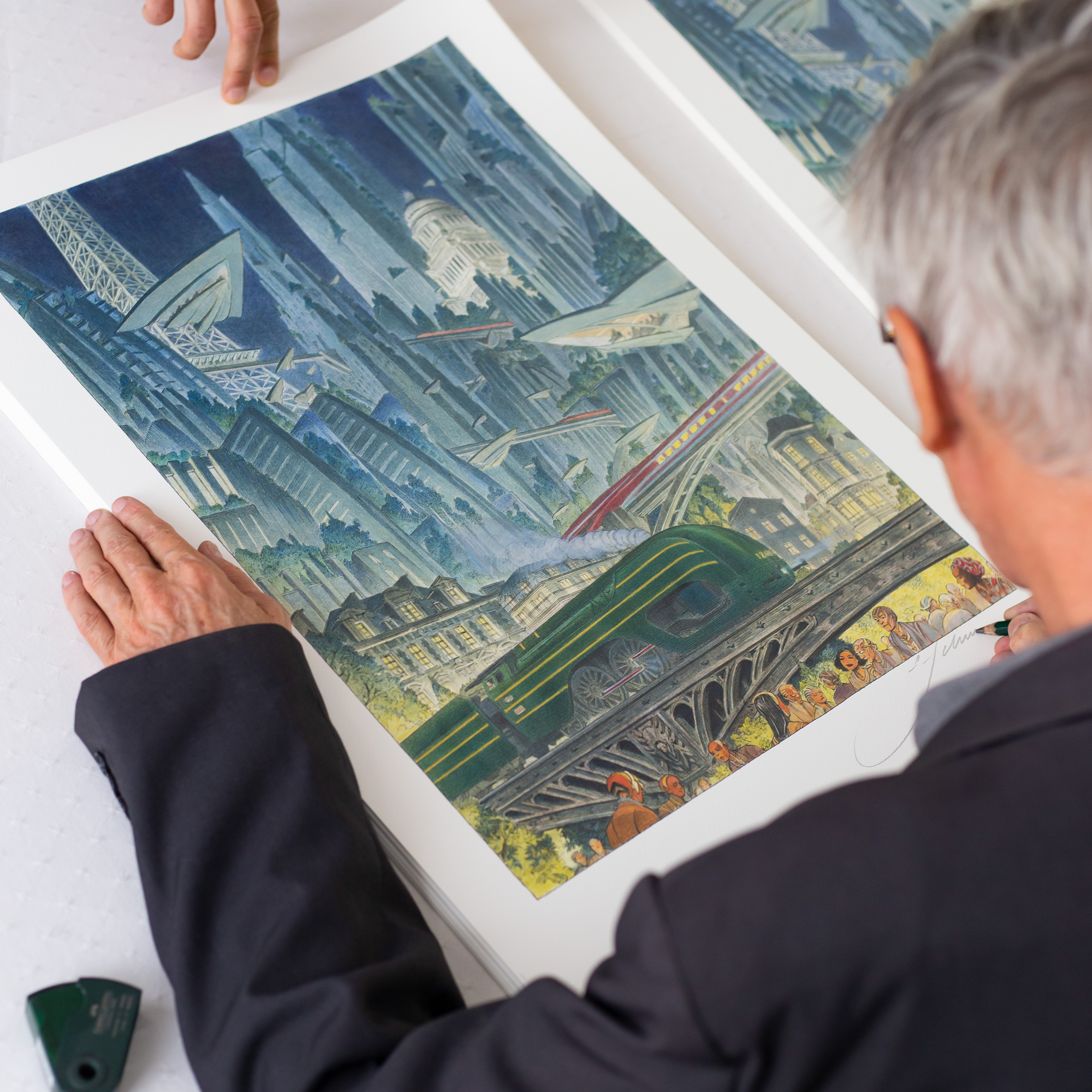 François Schuiten The Type 12 París Bruselas 2021 Impresión