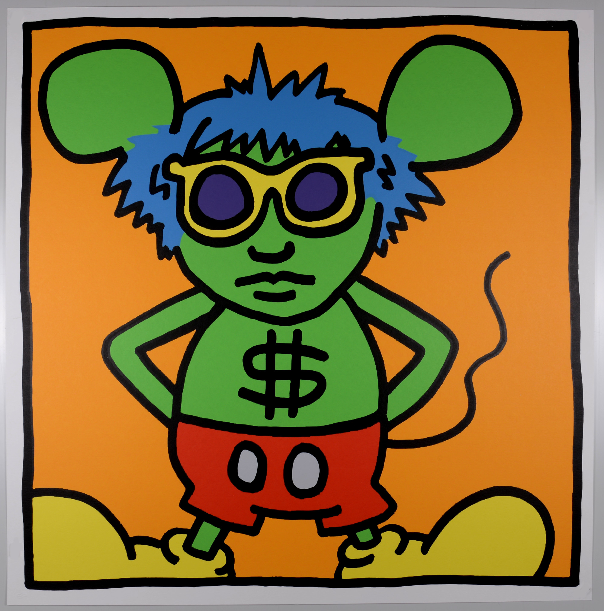 Keith HARING - Andy Mouse, 1986 - Serigrafía - Street art - Plazzart