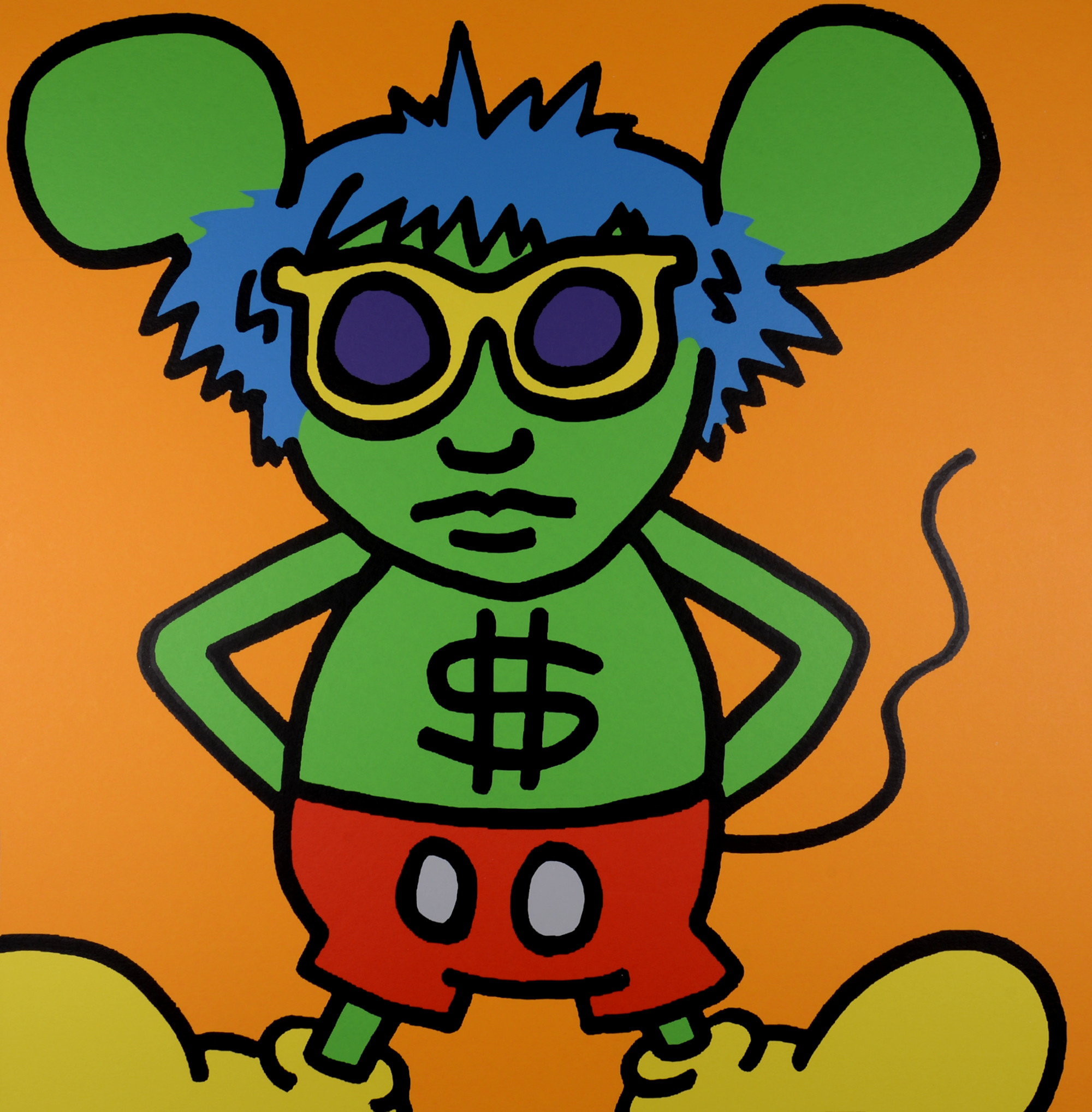 Keith HARING - Andy Mouse, 1986 - Serigrafía - Street art - Plazzart