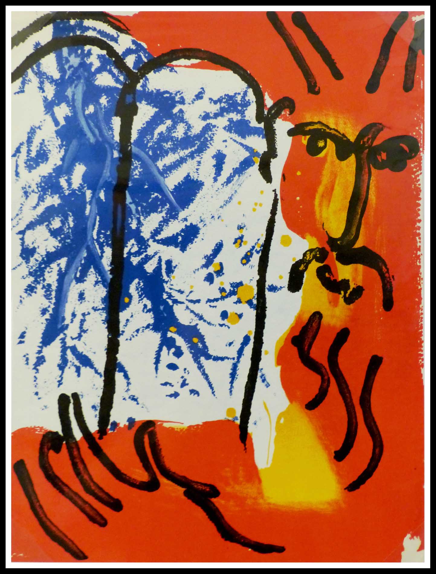 Marc Chagall Moïse I 1956 Original Lithograph Post War And Modern
