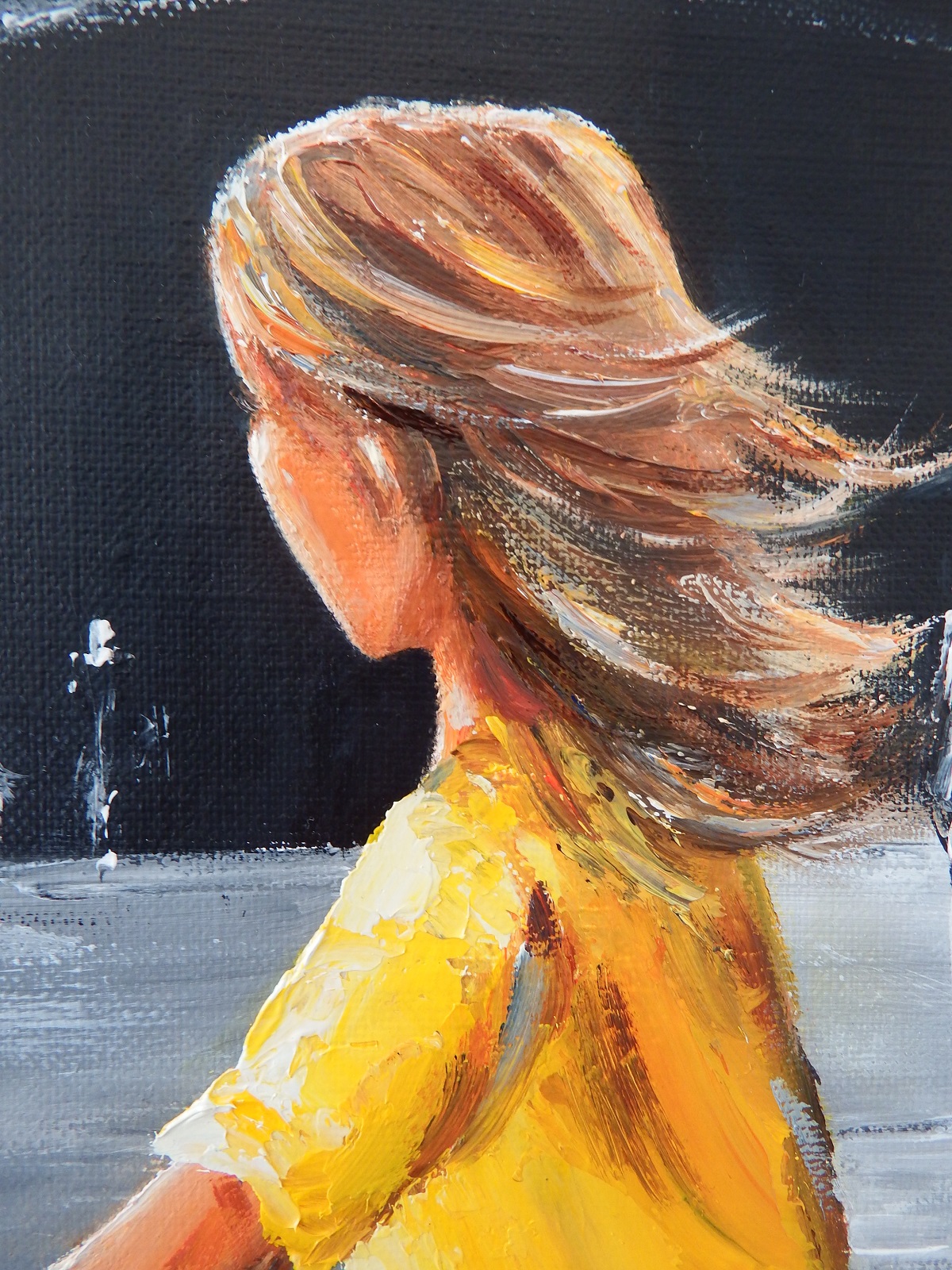 Marie-Laure SOUQ - Coup de foudre au Moulin-Rouge, 2021 - Huile sur ...