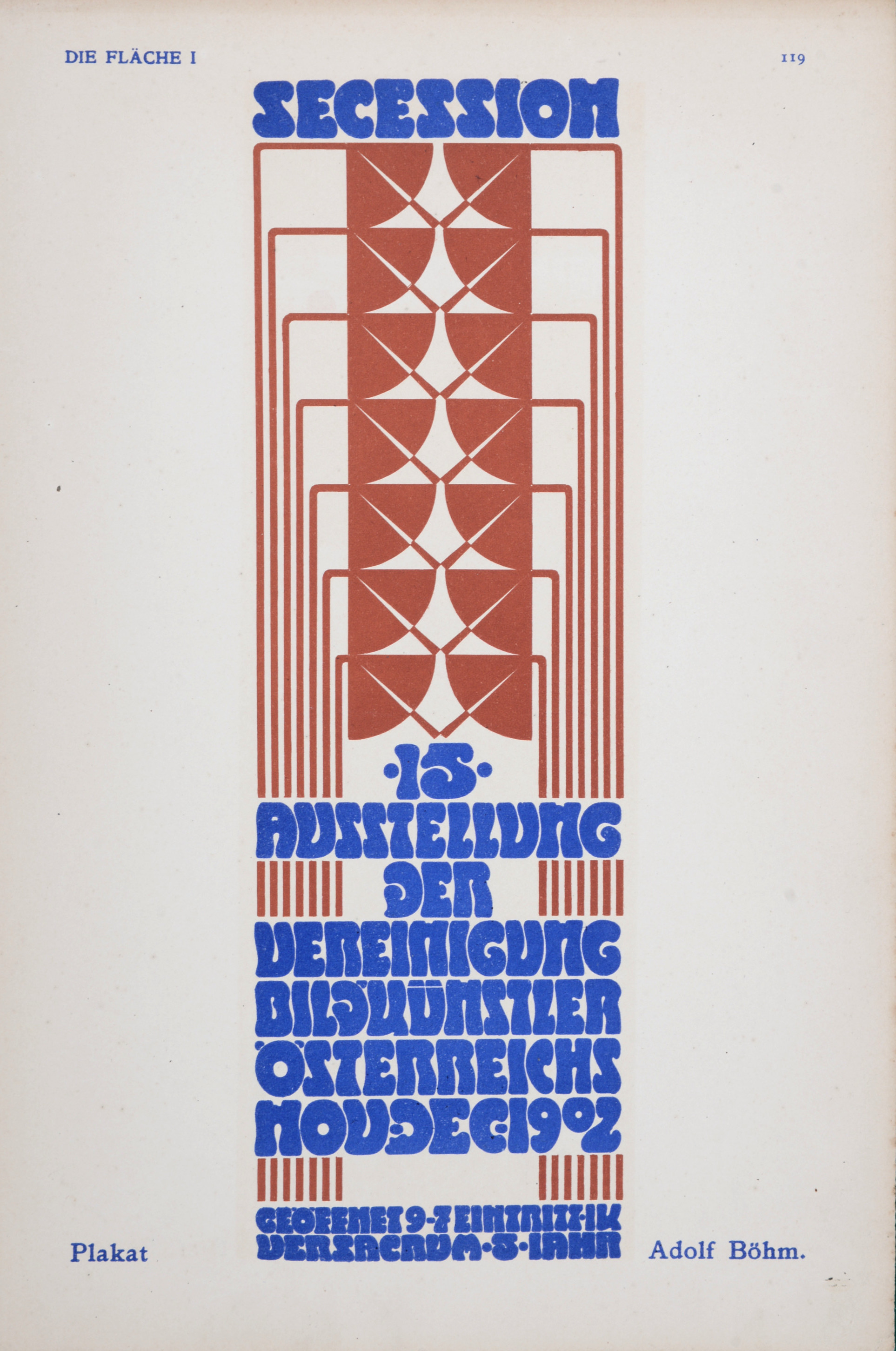 Adolf BOHM - Secession, 15 Ausstellung der Vereinigung, c. 1902 ...