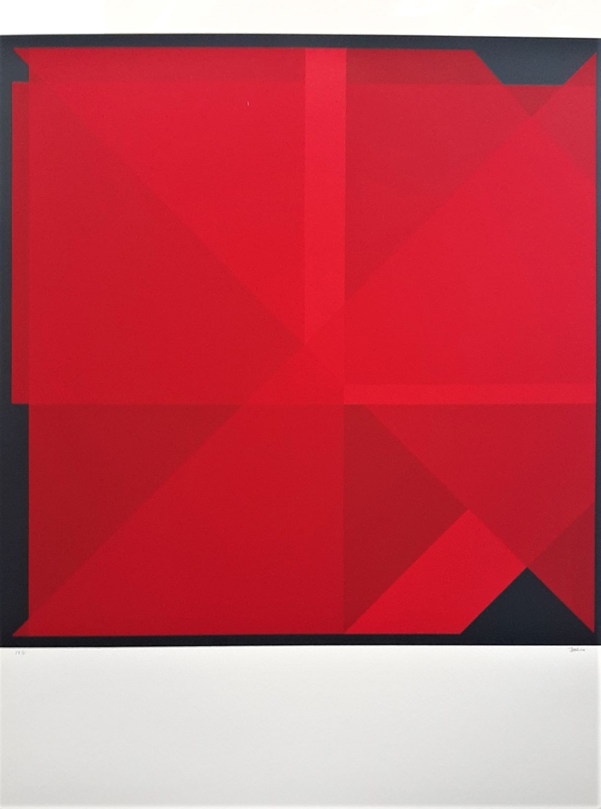 Charles BEZIE - Rojo - 1998 - Serigrafía - Arte contemporáneo - Plazzart