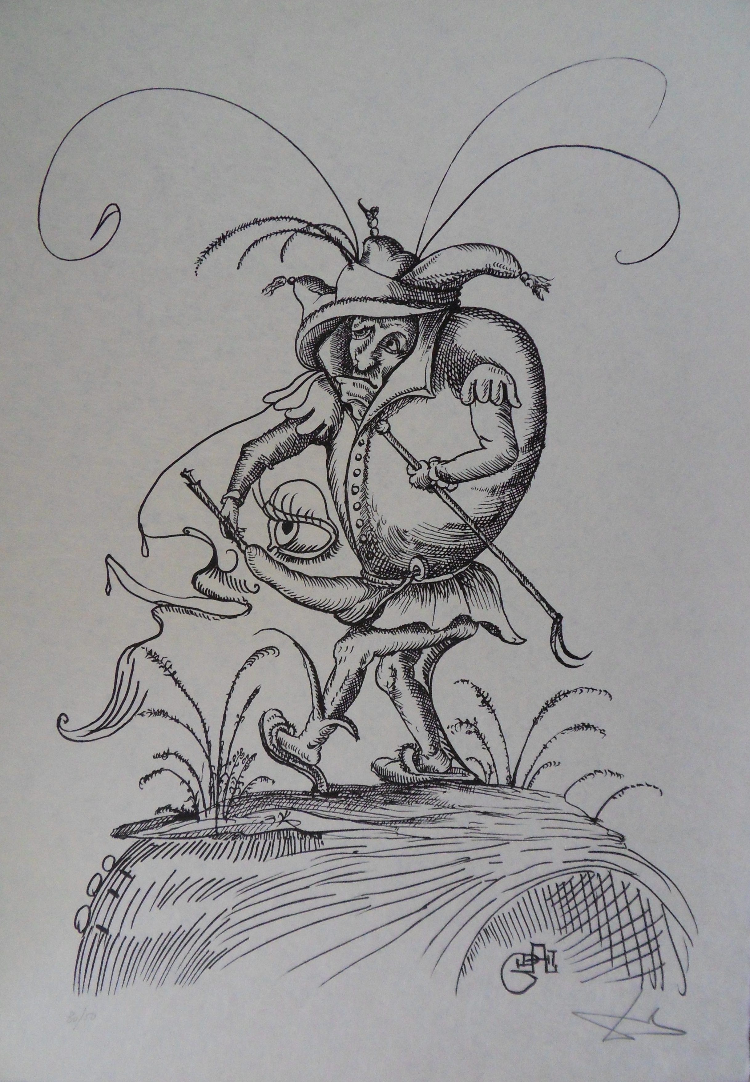 Salvador DALI - Pantagruel: The knight in profile and his avatar, 1973 ...