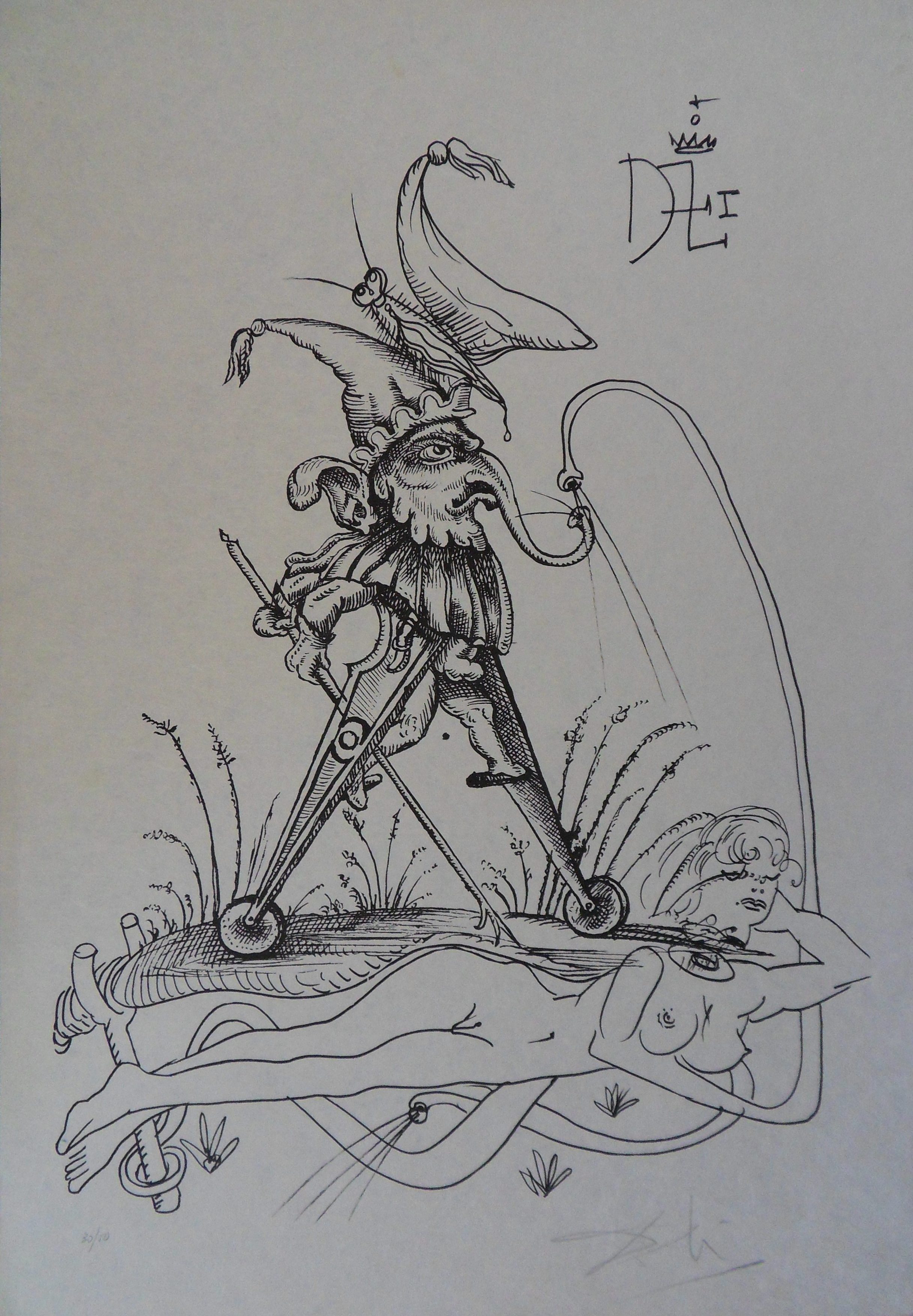 Salvador DALI - Pantagruel: The elephant knight, 1973 - Original ...