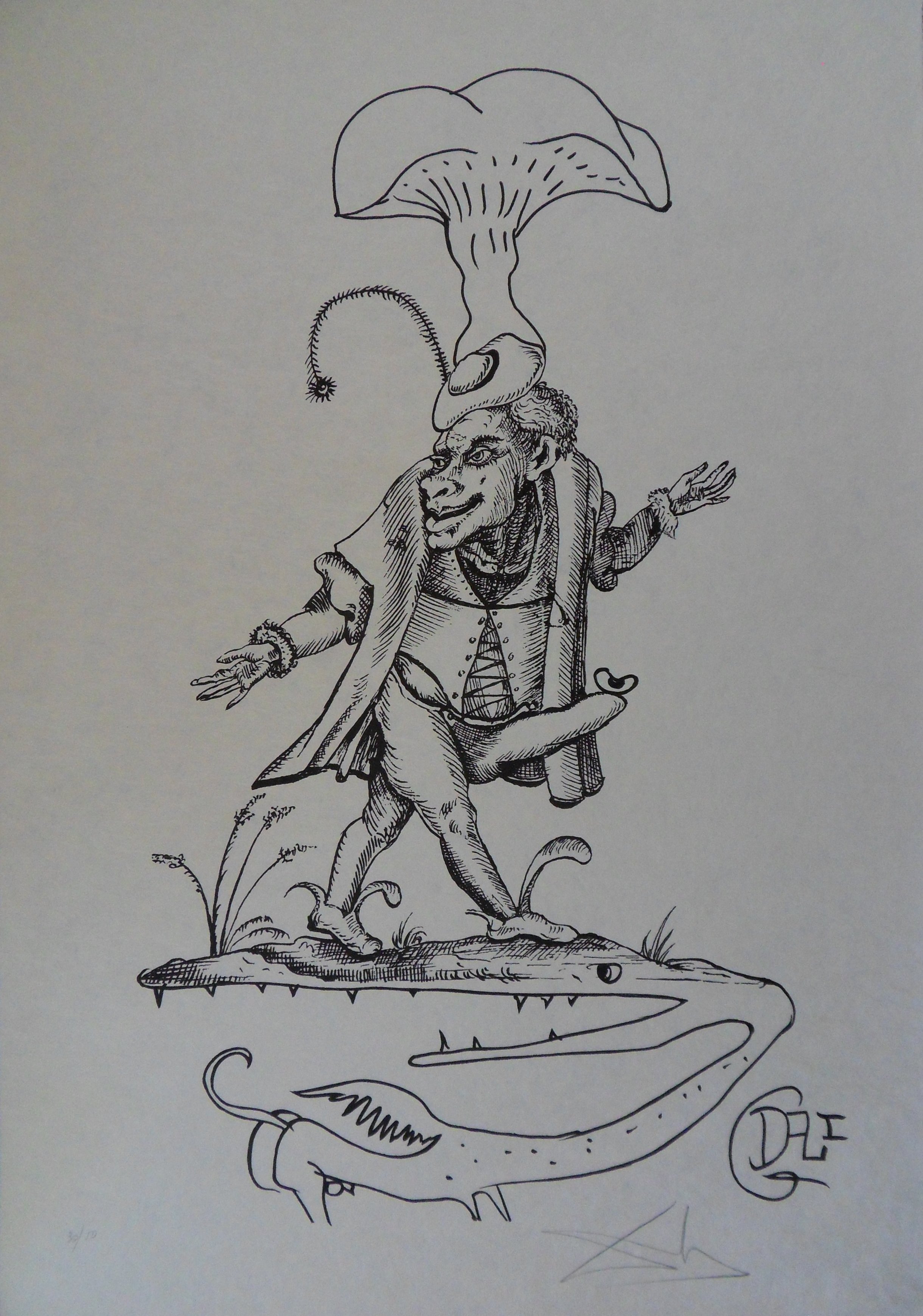 Salvador Dali - Pantagruel: The Knight with the Mushroom, 1973 ...