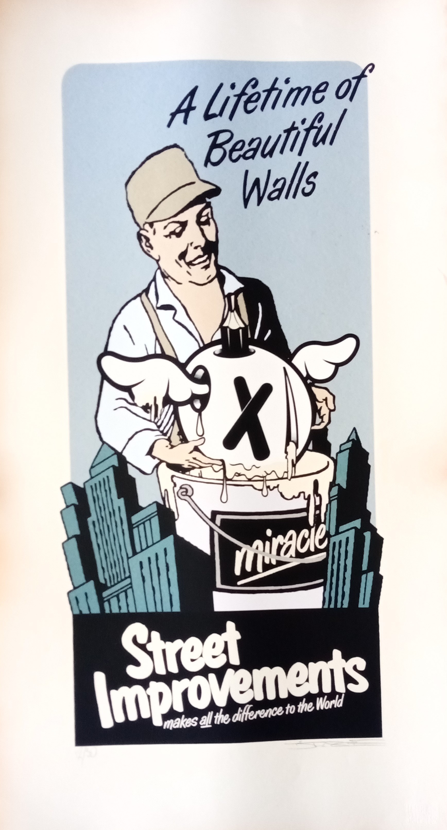 D*Face - Street Improvements II, 2020 - Screenprint signed in pencil ...