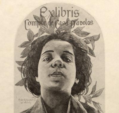 Alexandre DE RIQUER - Ex Libris : Compte de Casa Davolo, 1903 - Eau ...