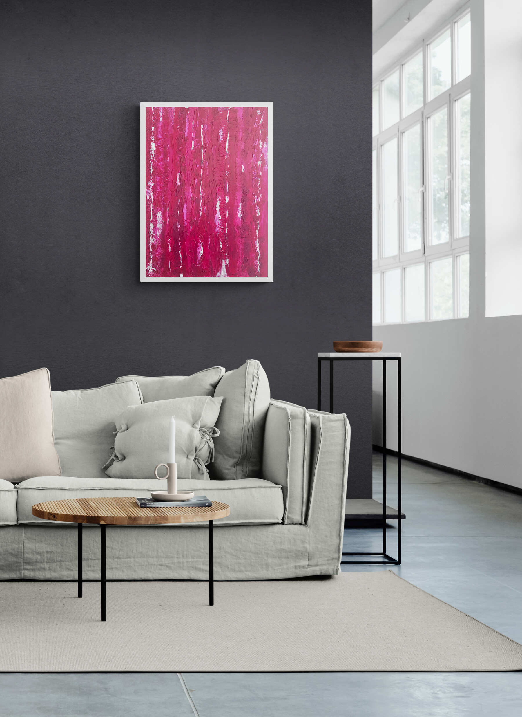 BRIDG' - AB pink, 2022 - Acrylique sur toile signée - Découvertes ...