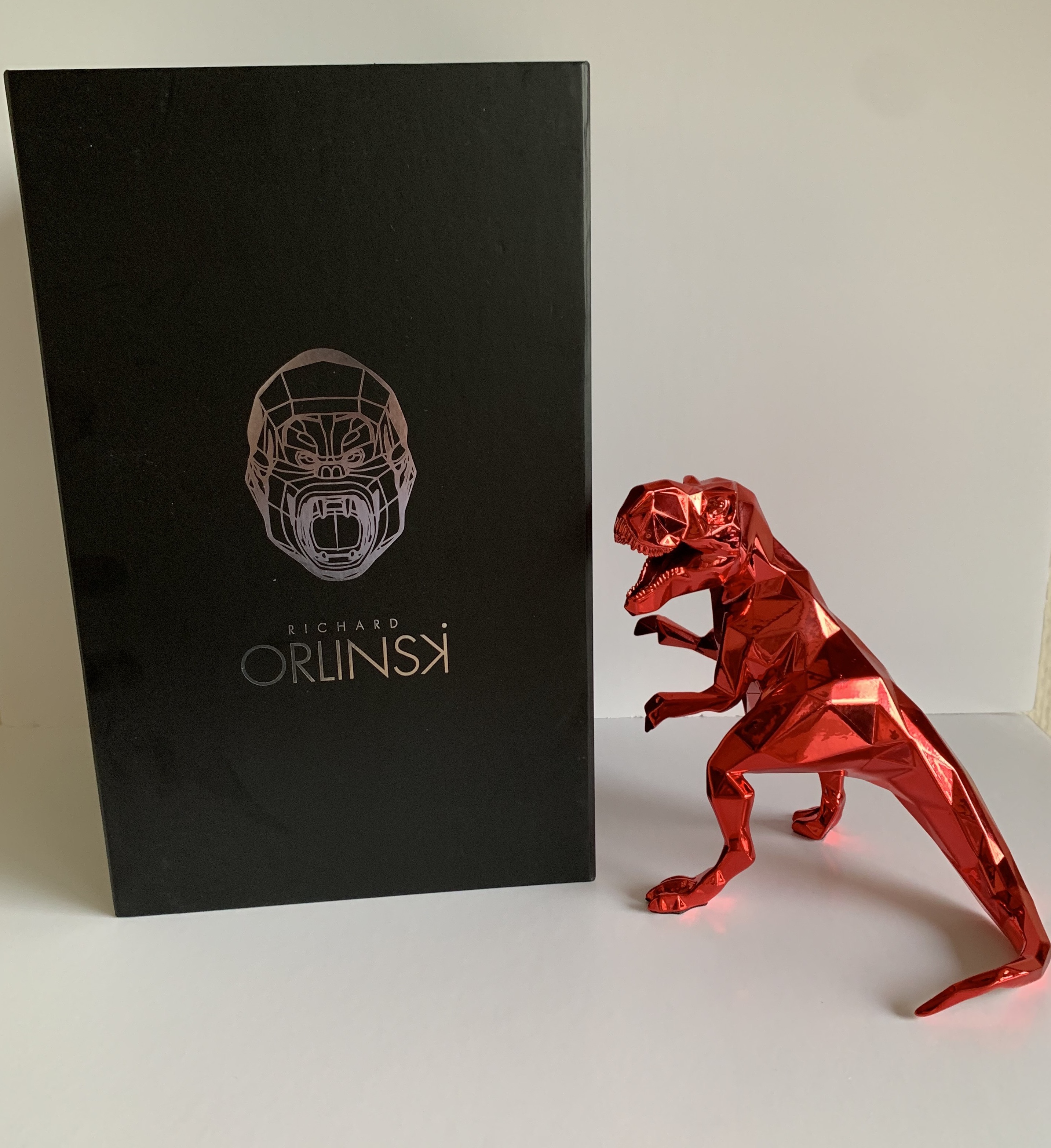 Richard Orlinski - T Rex Spirit (Red) - Sculpture en résine - Art ...