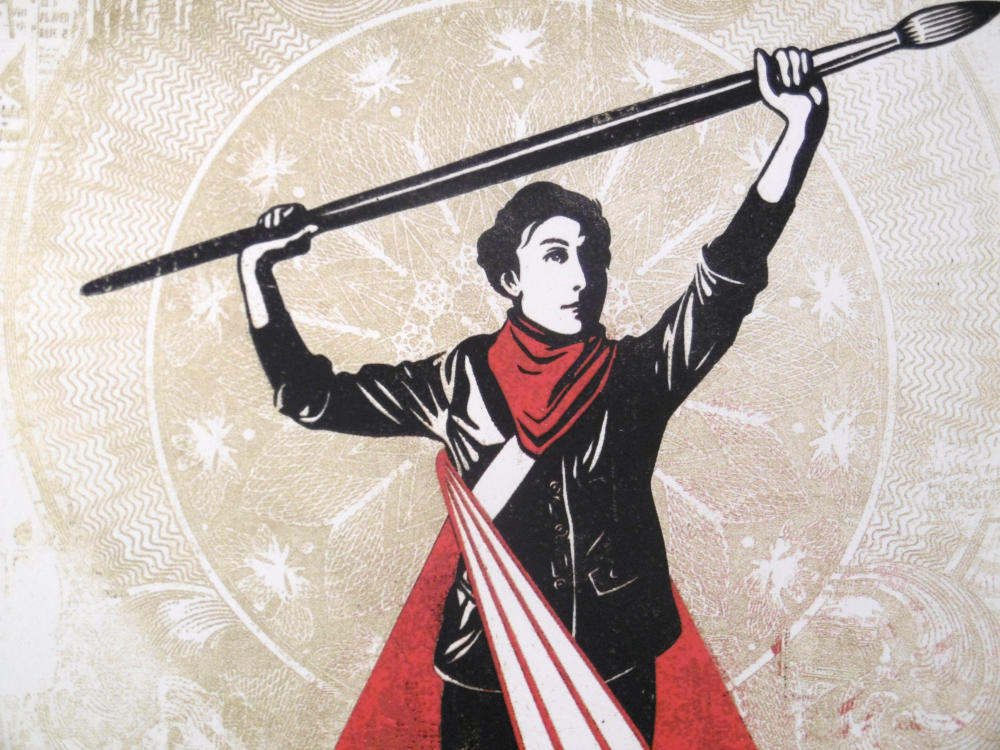 Shepard Fairey - Artists for Freedom - Sérigraphie - Street Art - Plazzart