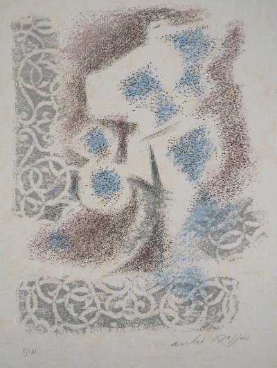 André MASSON : Brouillard en bleu - Lithographie originale signée - Art ...