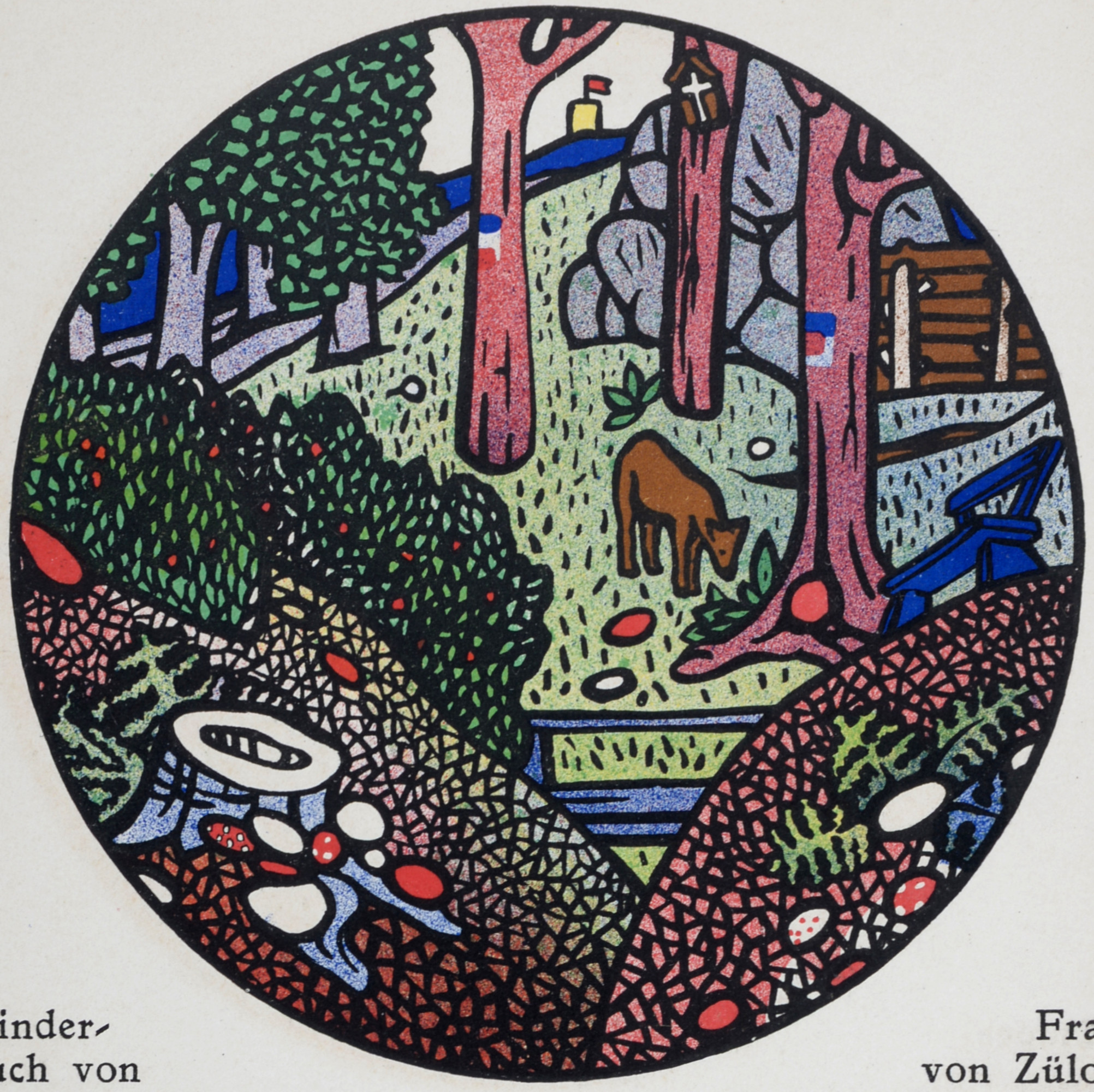 Franz VON ZÜLOW - Die Fläche : Kinderbuch, c. 1910 - Small lithograph ...