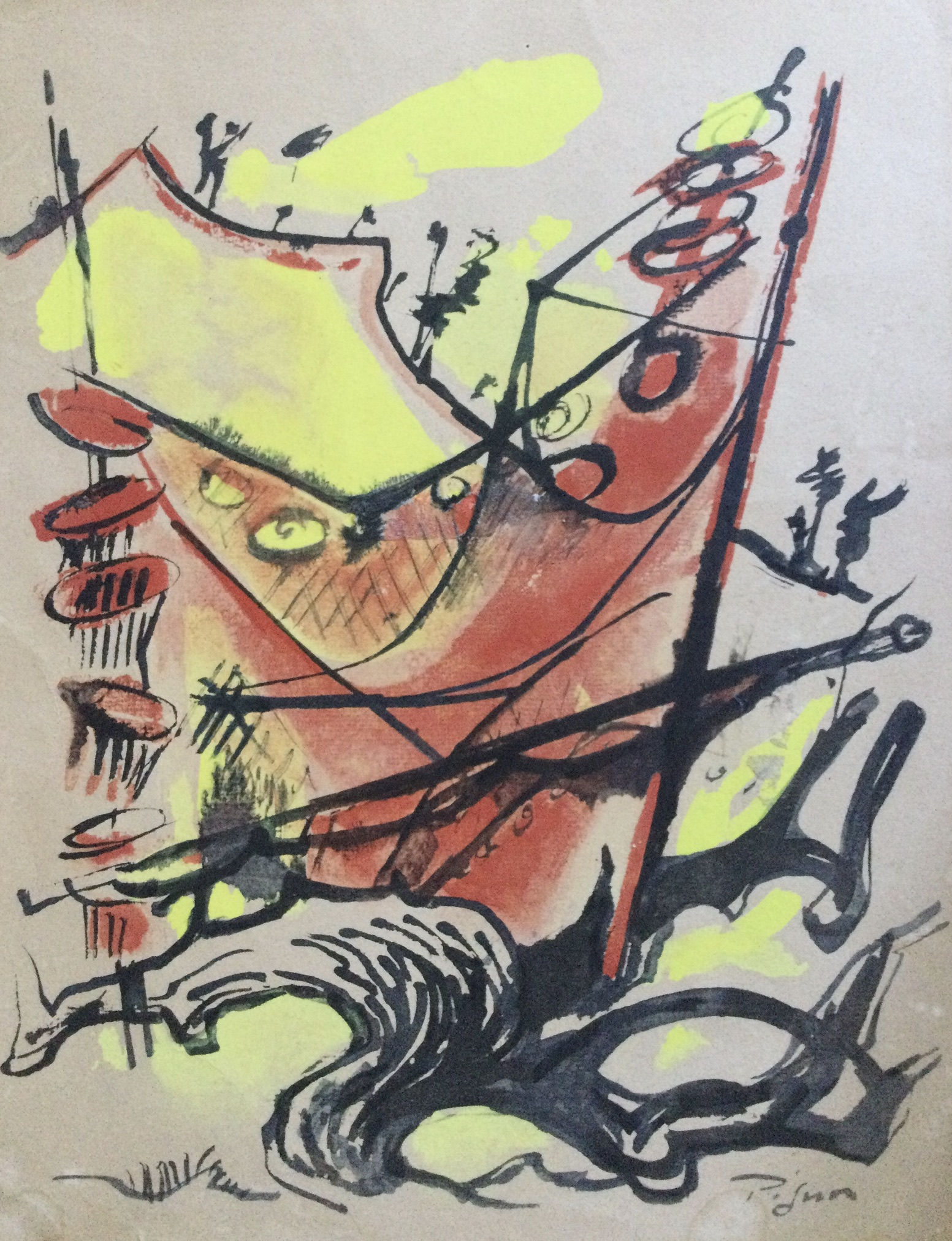 Édouard PIGNON - Au vent d'Arles,1957 - Lithographie signée - Art ...