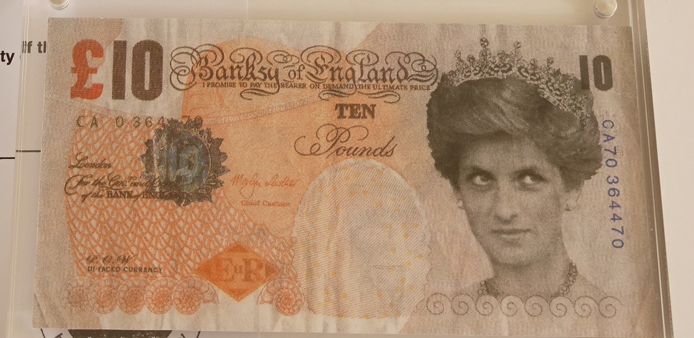 BANKSY - Di-Faced Tenner, 2004 - Lithography - Street Art - Plazzart