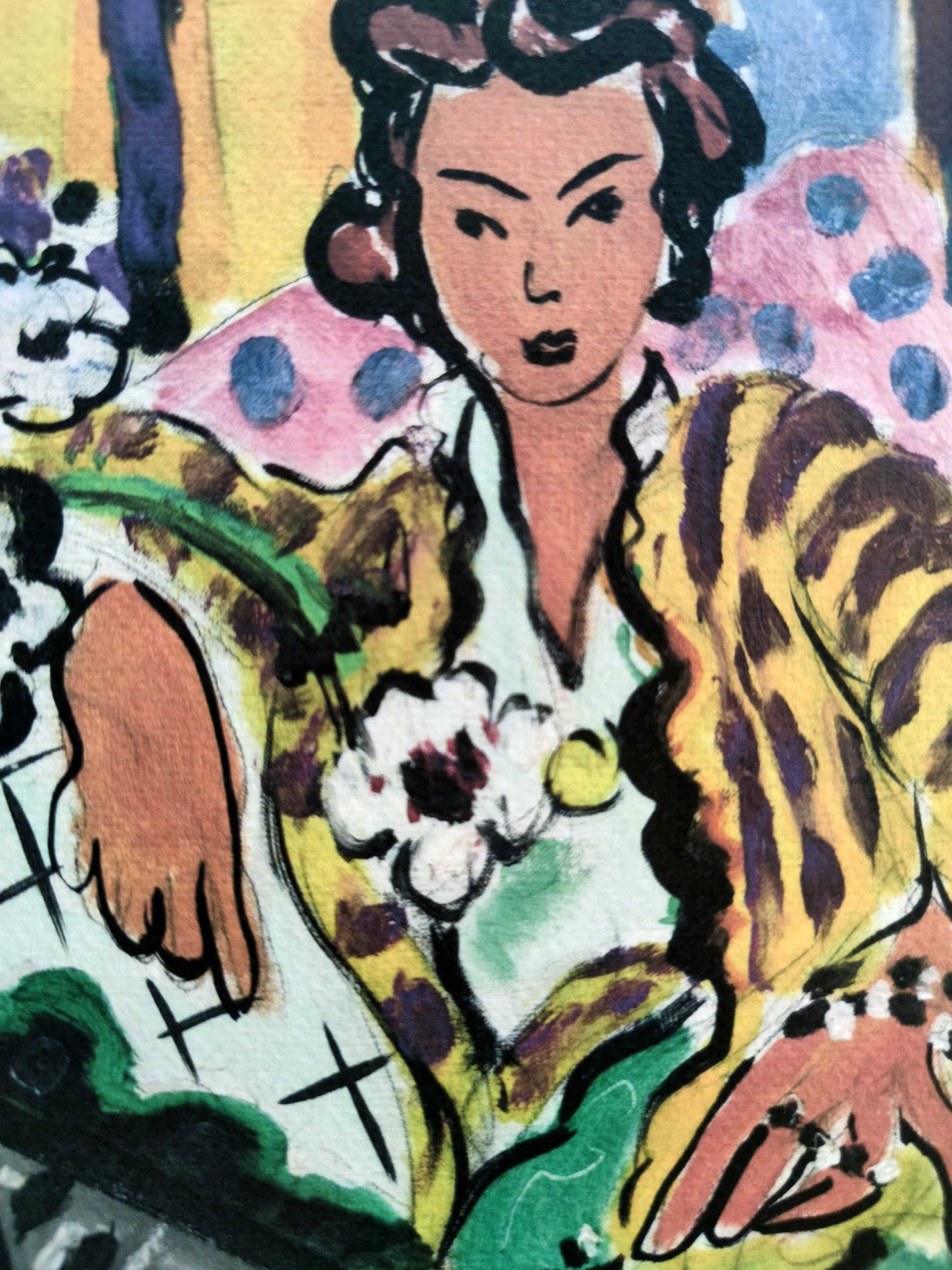 Henri Matisse (d'après) - Odalisque jaune - Sérigraphie - Art Moderne ...