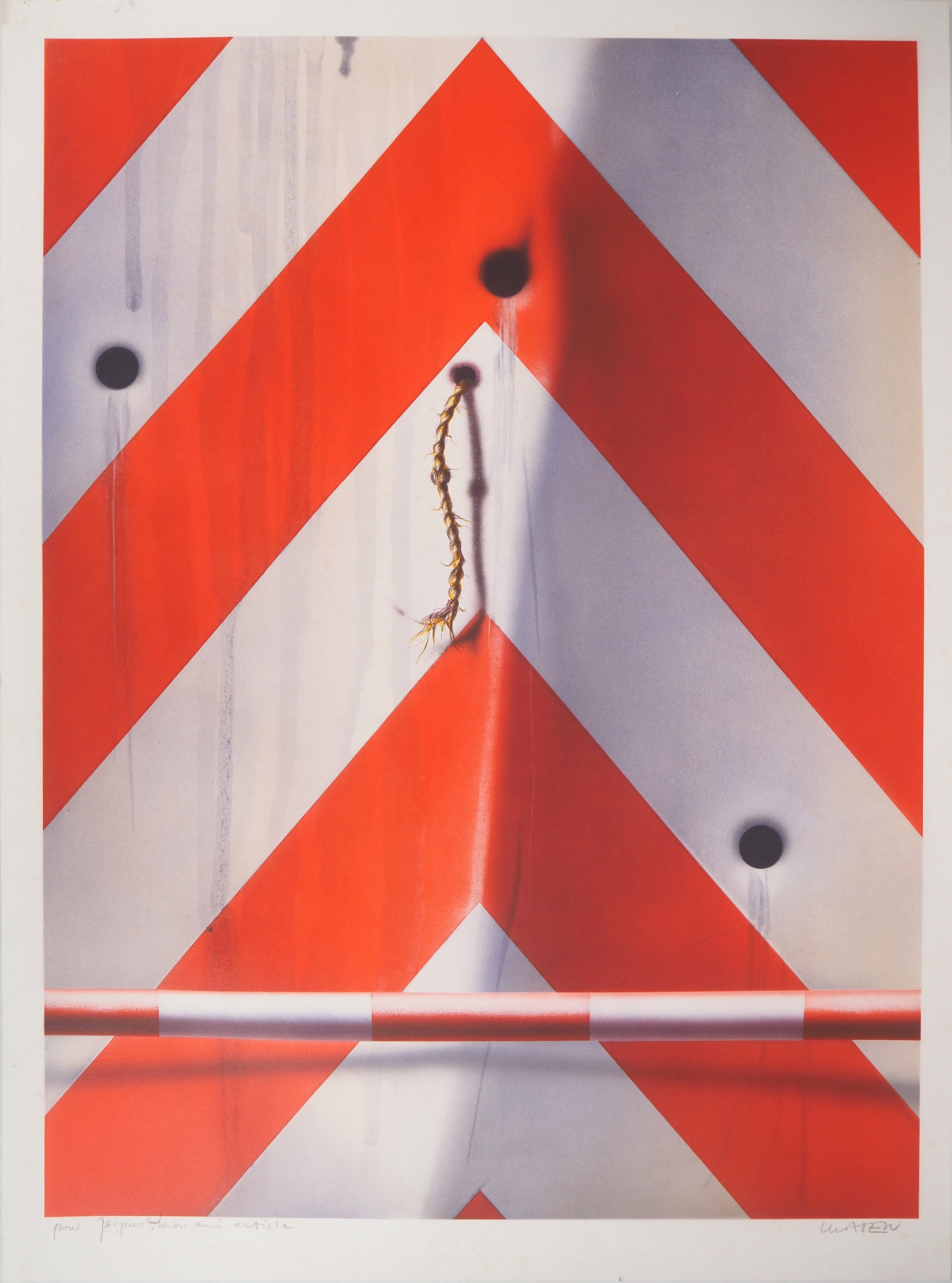 Peter KLASEN - Accès interdit - Lithographie originale, signée au ...