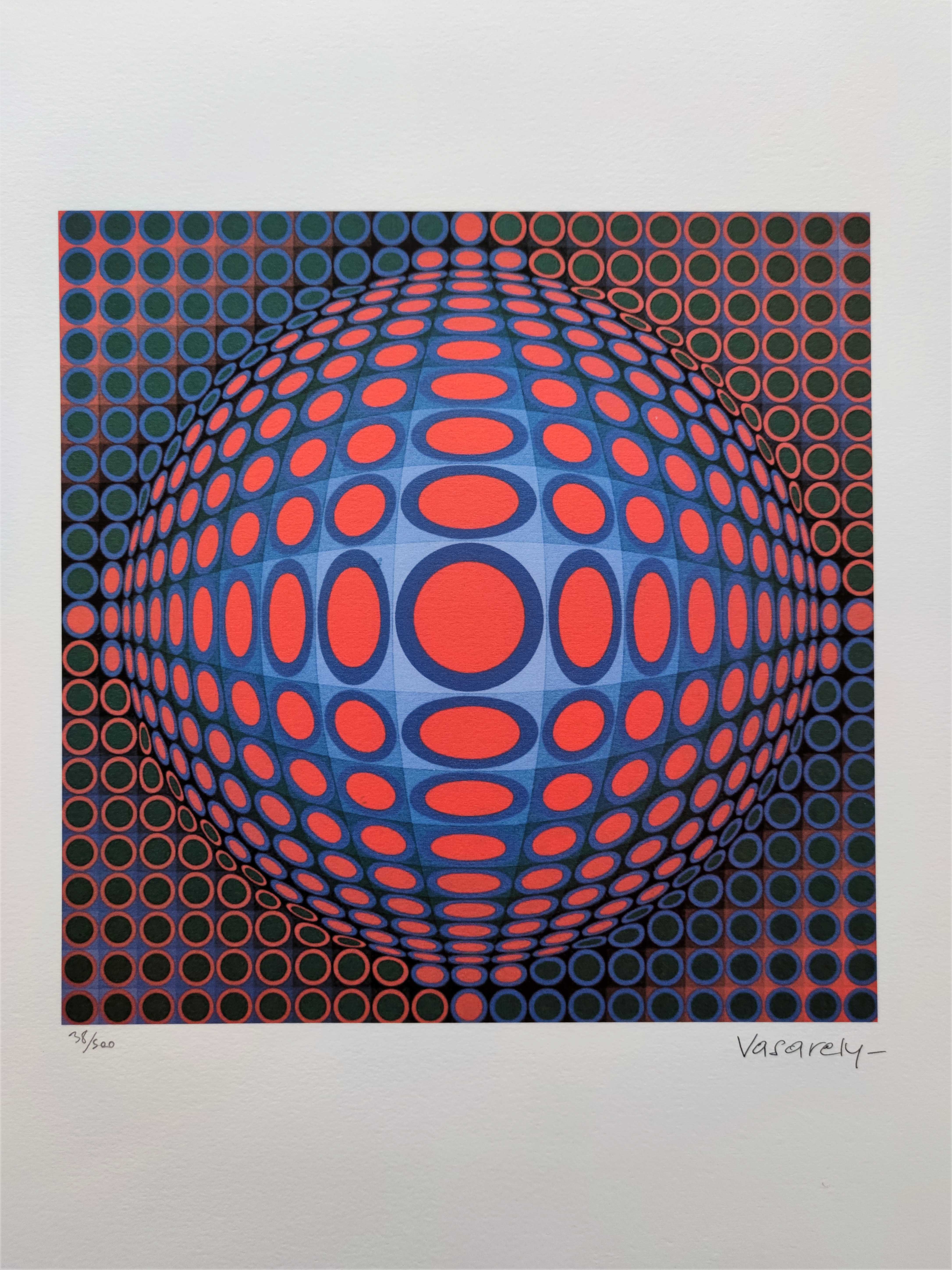 Victor Vasarely (d'après) - Impression offset - Art contemporain - Plazzart