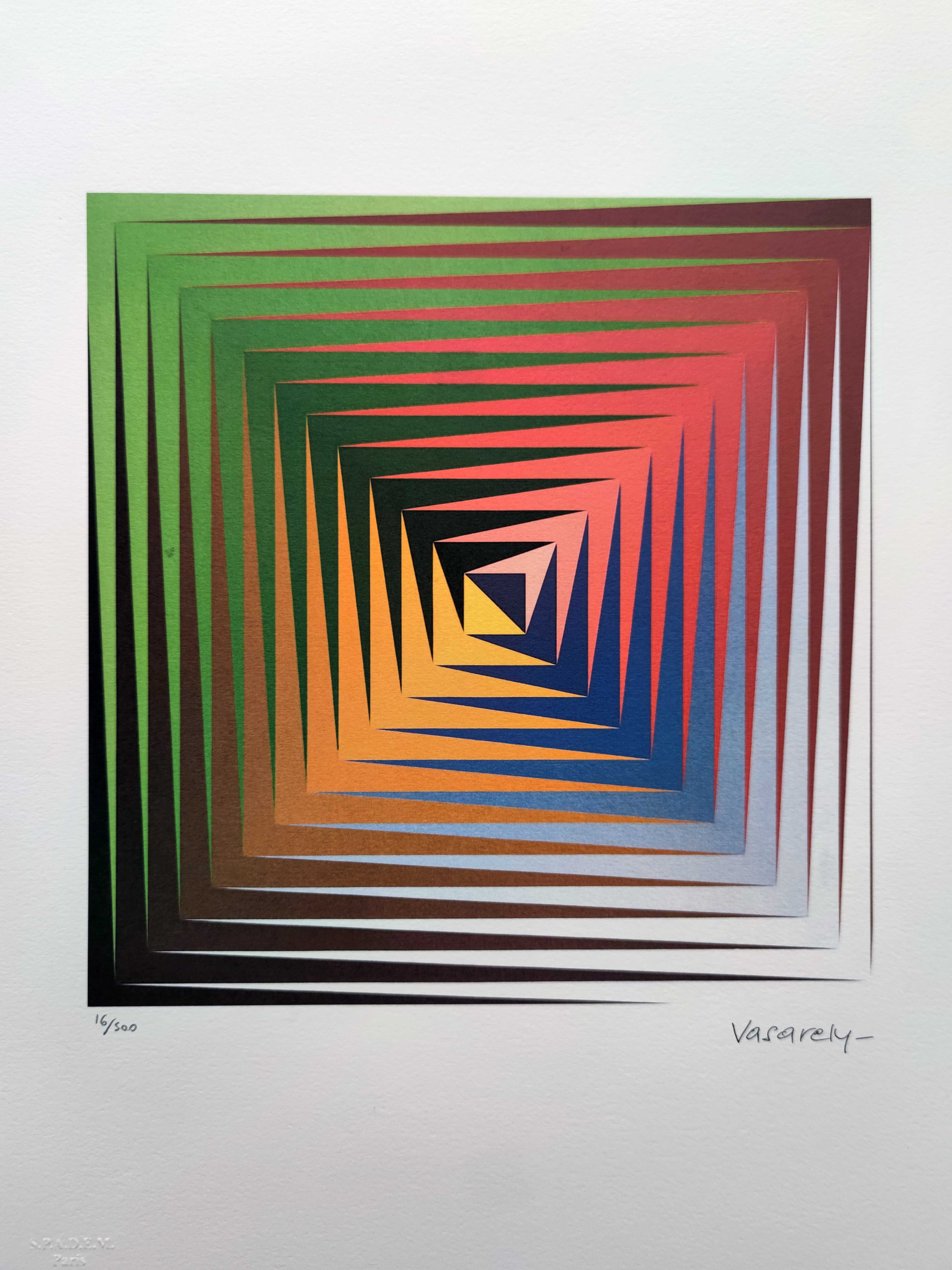 Victor Vasarely (d'après) - Impression offset - Art contemporain - Plazzart