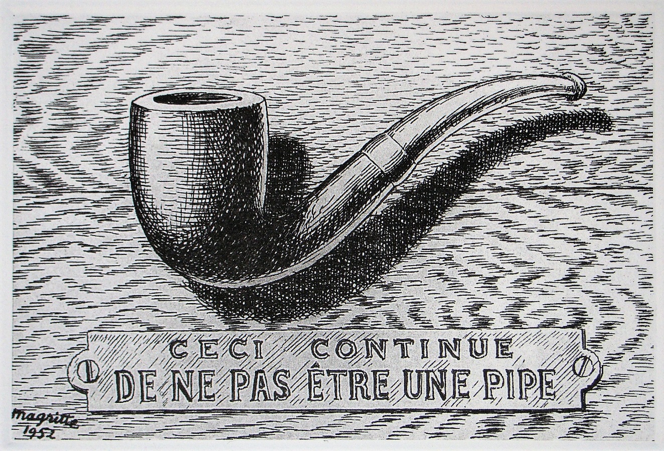 René MAGRITTE (nachher) - Ceci Continue de ne pas être une pipe, 2010 ...