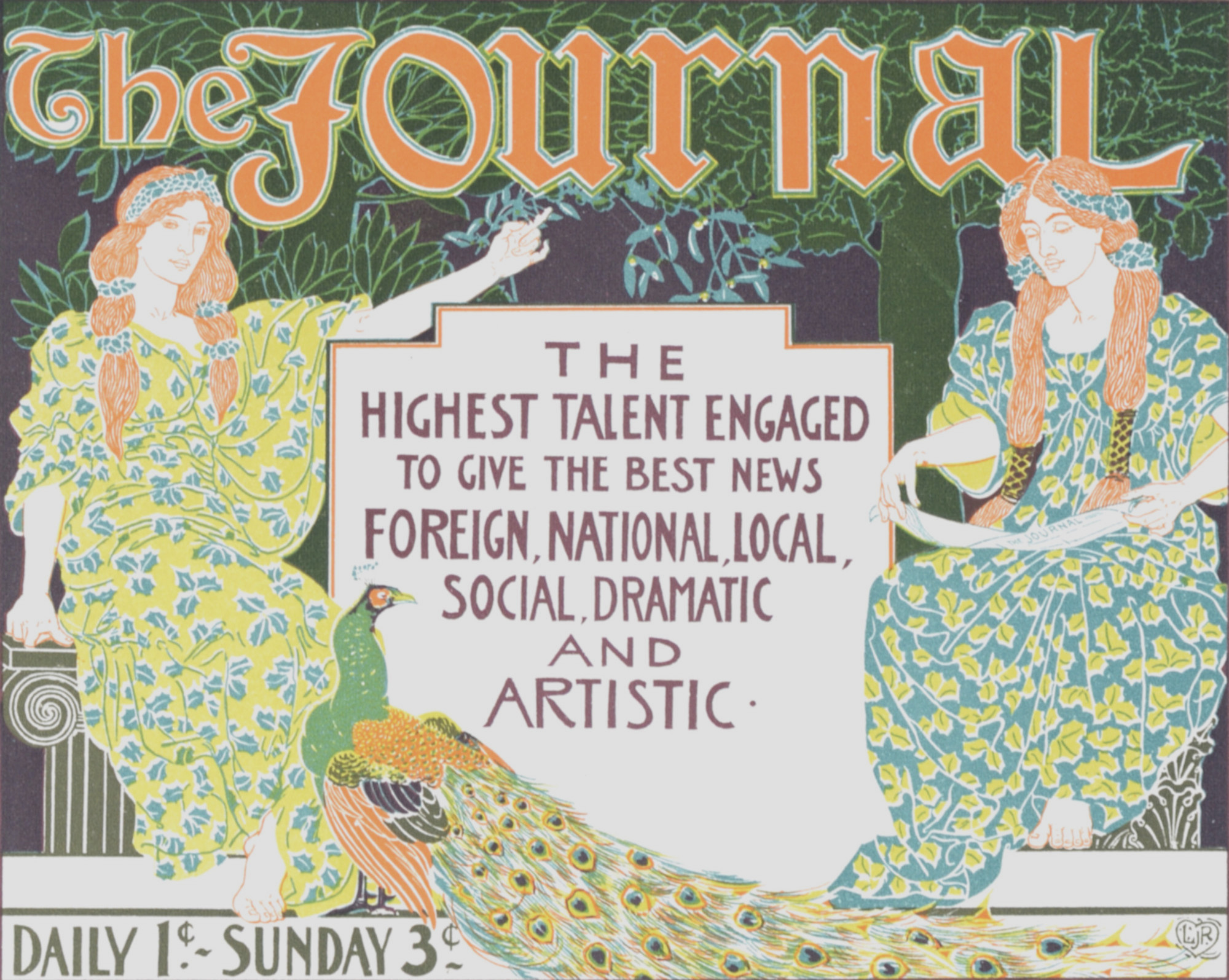 Louis RHEAD - The Journal, 1897 - Lithograph - Post War & Modern Art ...