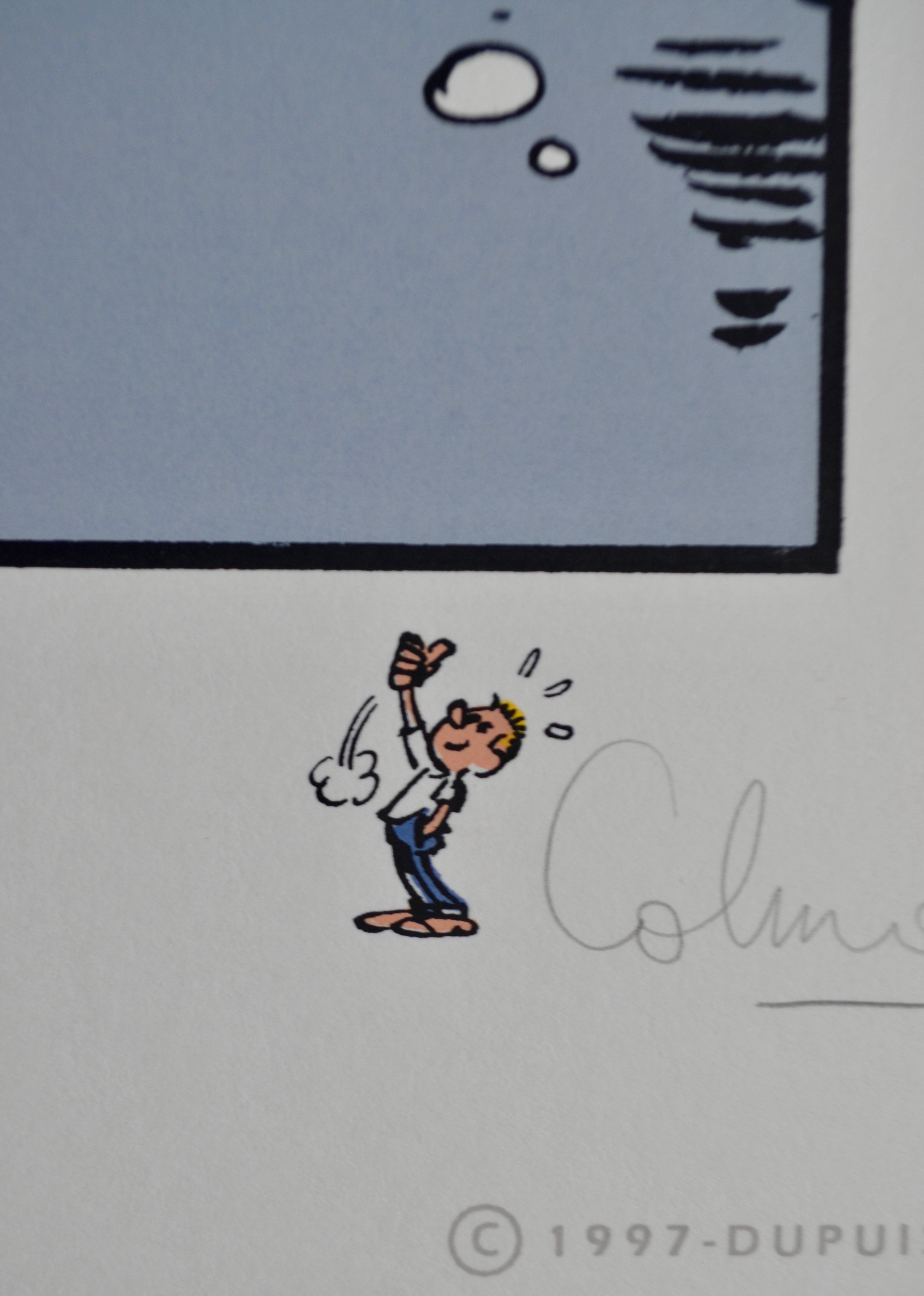 STÉPHANE COLMAN, BILLY THE CAT : HOMMAGE À FRANQUIN, SÉRIGRAPHIE SIGNÉE ...