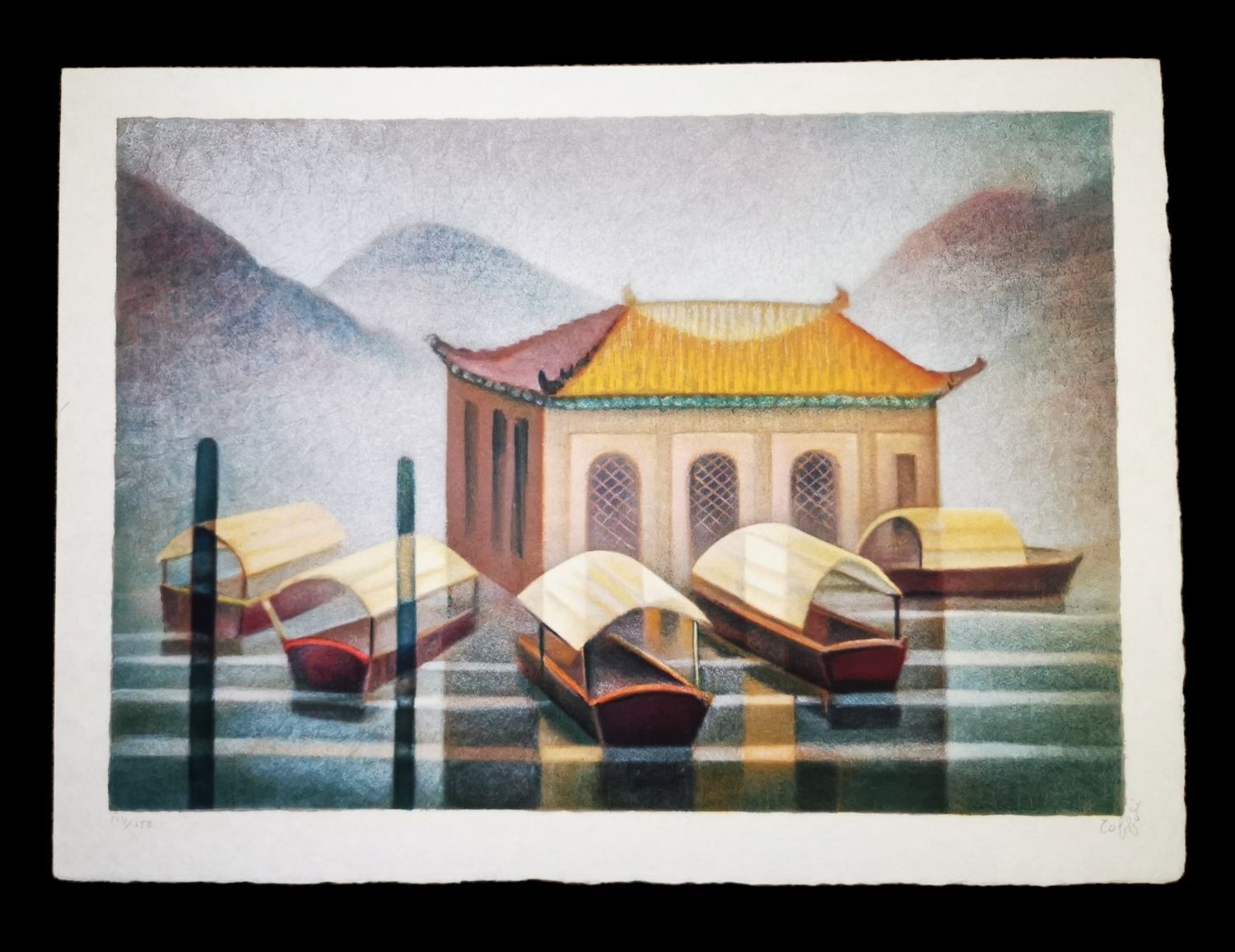 LOUIS TOFFOLI (1907- 1999). Les jonques à - Arte moderno - Plazzart