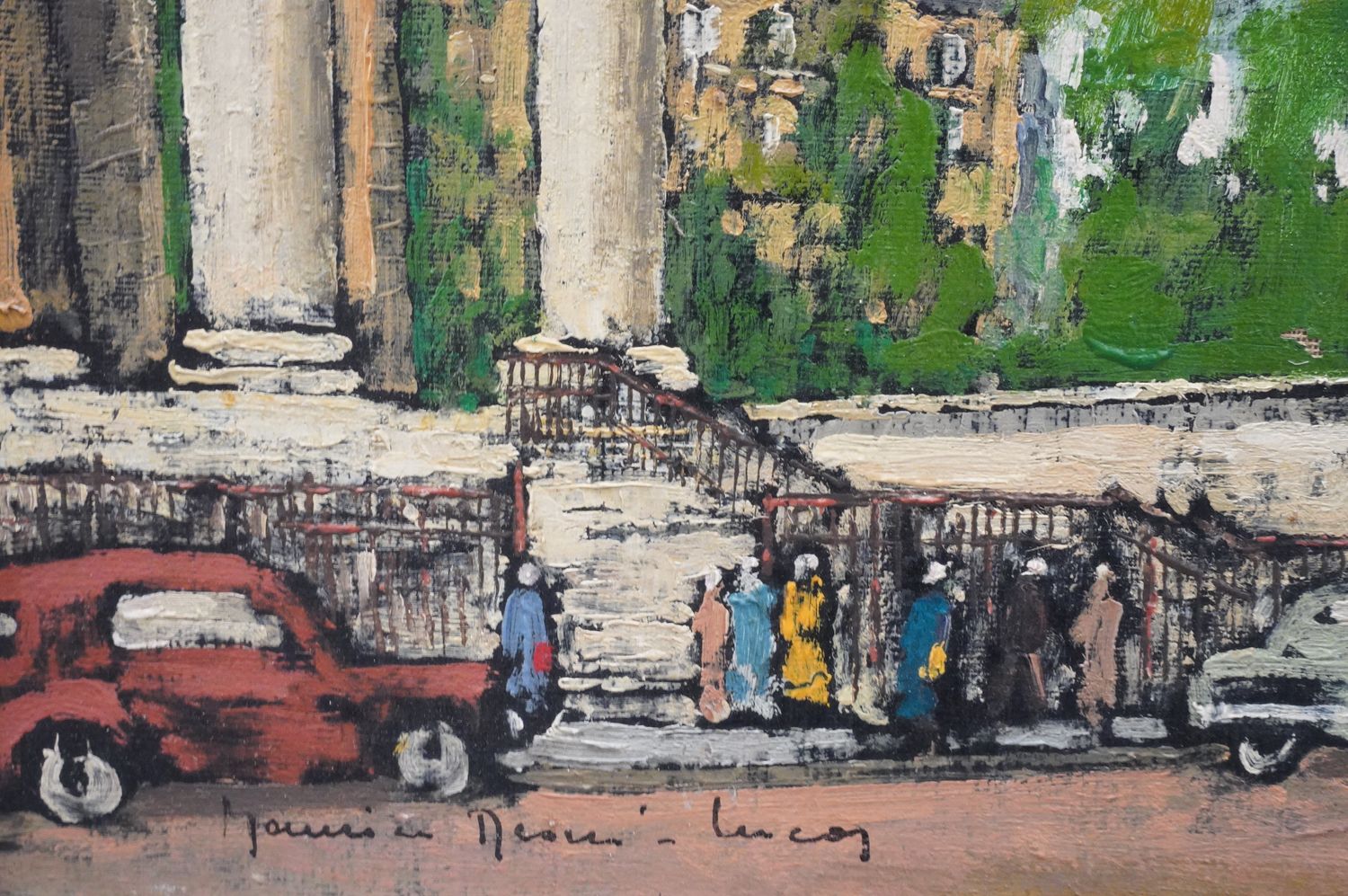 MAURICE DÉSIRÉ-LUCAS (1900-?). Paris, les voitures devant - Art Moderne ...