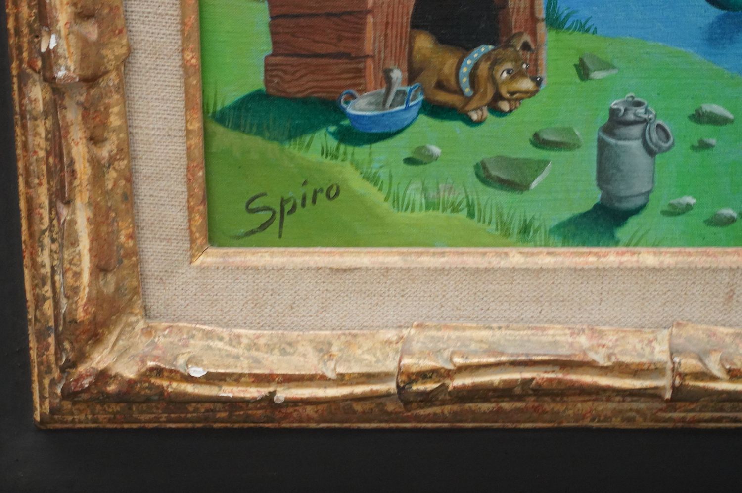 GEORGES SPIRO (1909-1994). A la campagne. Huile - Art Moderne - Plazzart