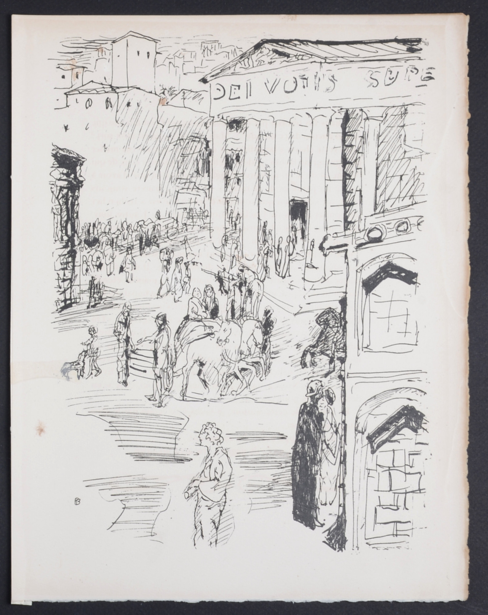 Pierre BONNARD - La Vie de Sainte Monique #4, 1930 - Ensemble de 3 ...