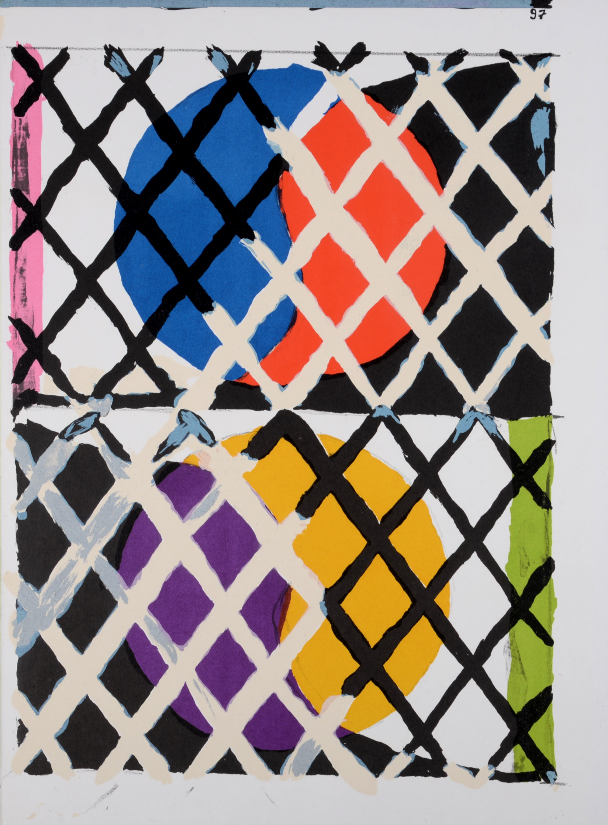 Alfred JENSEN - One Cent Life, 1964 - Lithographie originale sur papier vélin - Art Moderne ...