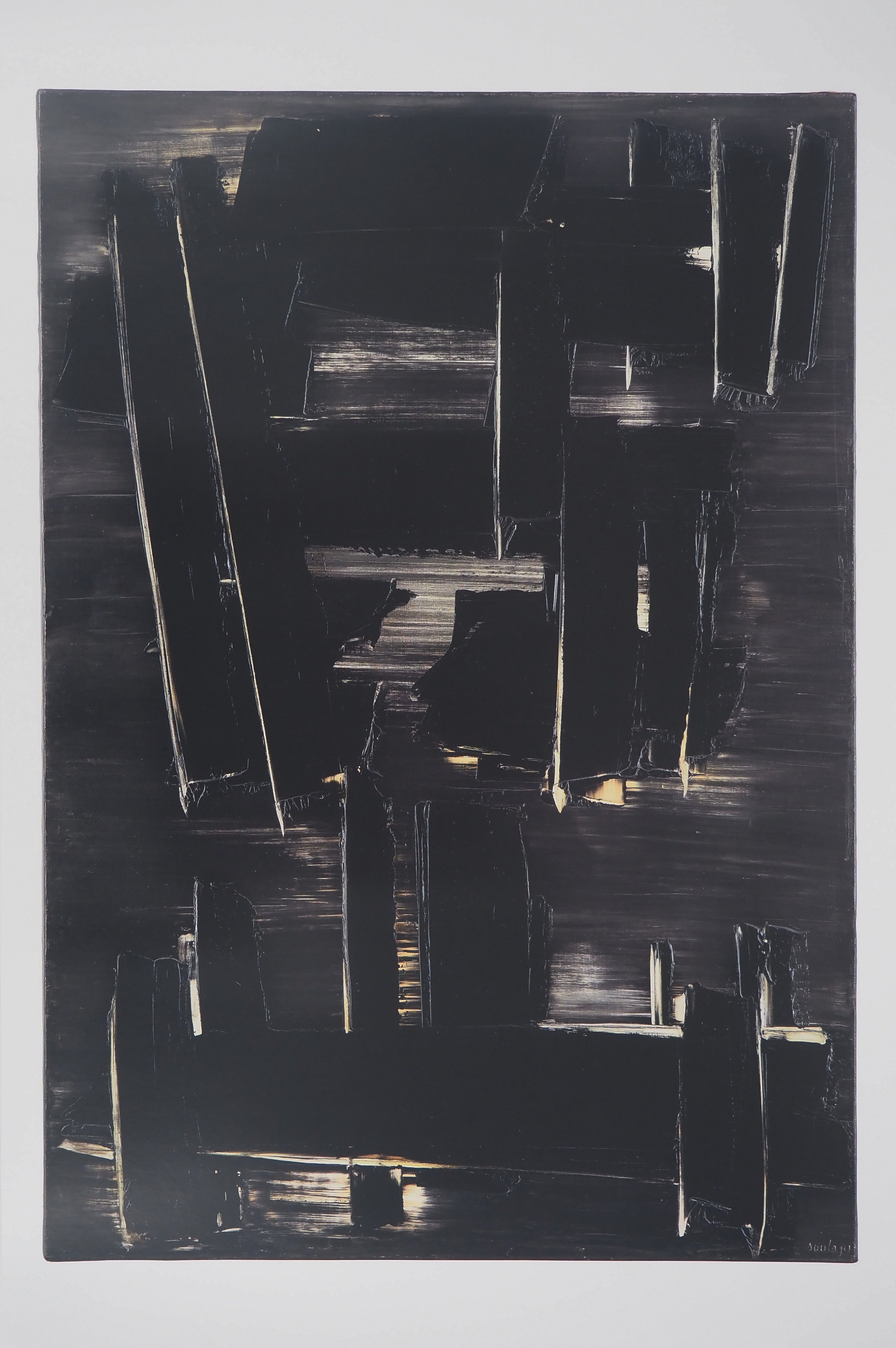Pierre SOULAGES (dopo) - Pittura 27 agosto 1958 - Manifesto originale ...