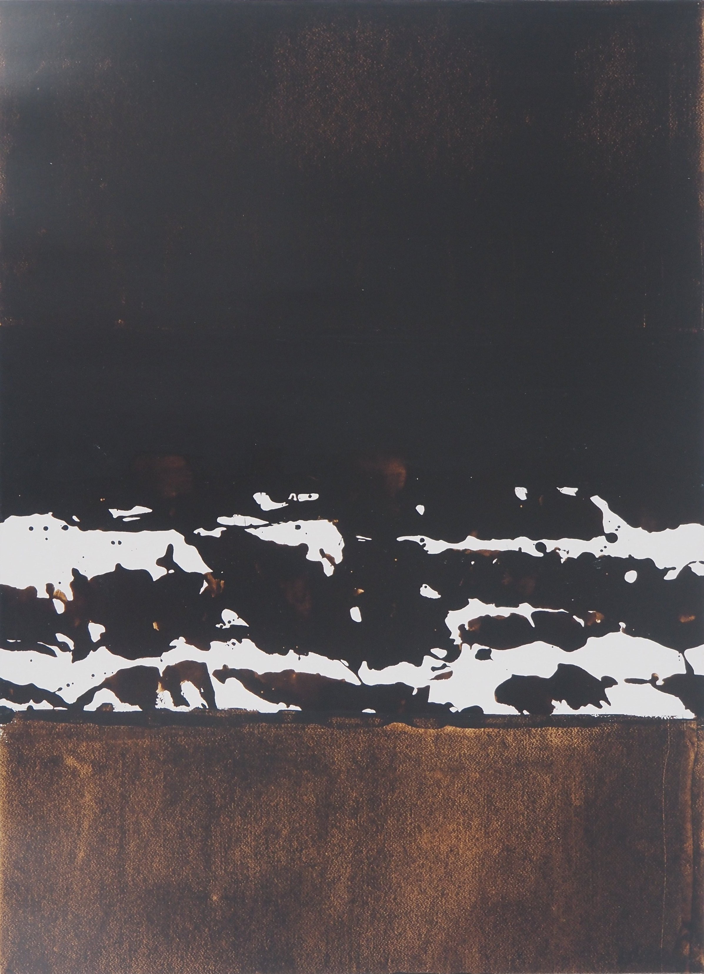 Pierre SOULAGES (after) - Walnut husk 1999 - Original poster Soulages ...