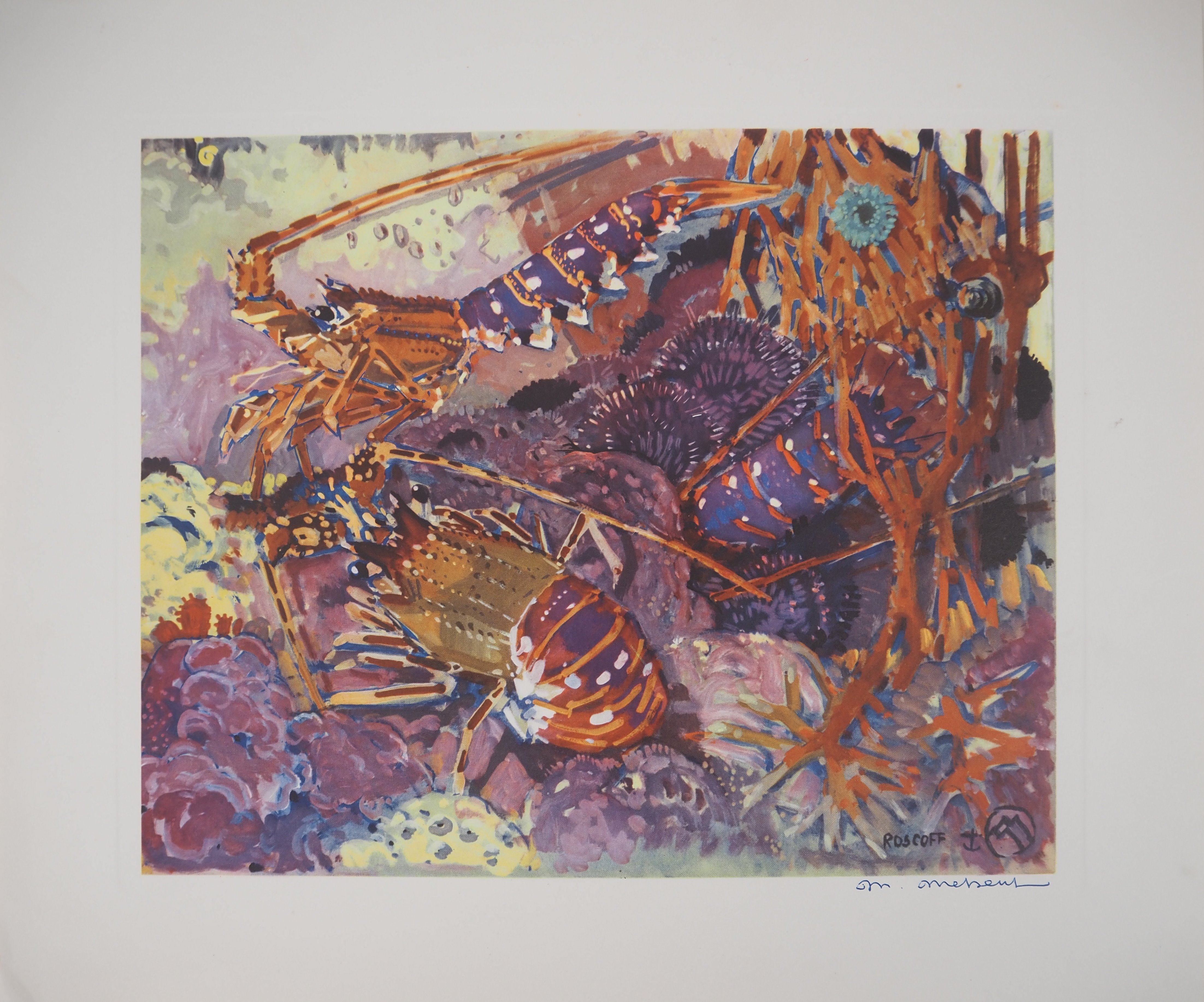 Mathurin MEHEUT - Bretagne : Les Langoustes, c. 1955 - Héliogravure en ...