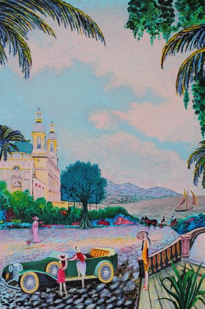 Ramon DILLEY : les années folles à Deauville - Lithographie originale ...